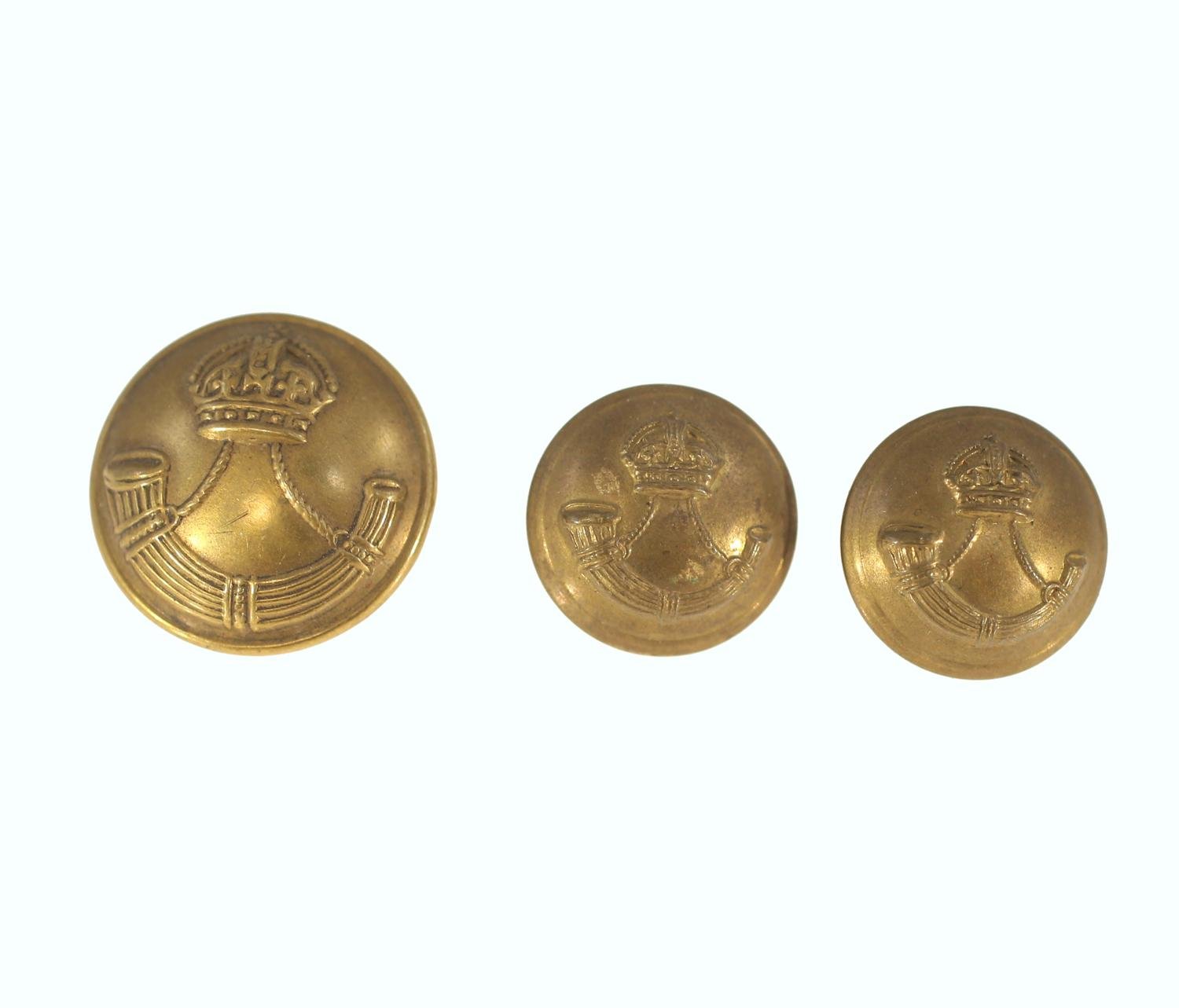 British Army Light Infantry brass buttons circa.. | Köp på Tradera ...