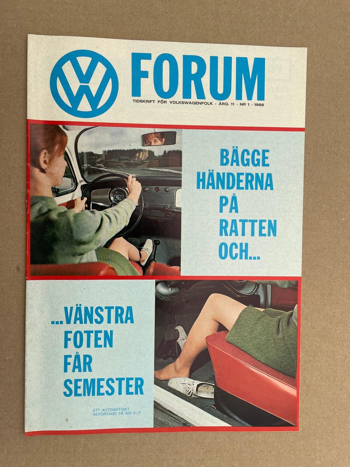 Tidning VW Volkswagen Forum 1968 Nr. 1 | Köp från mi_ak på Tradera ...