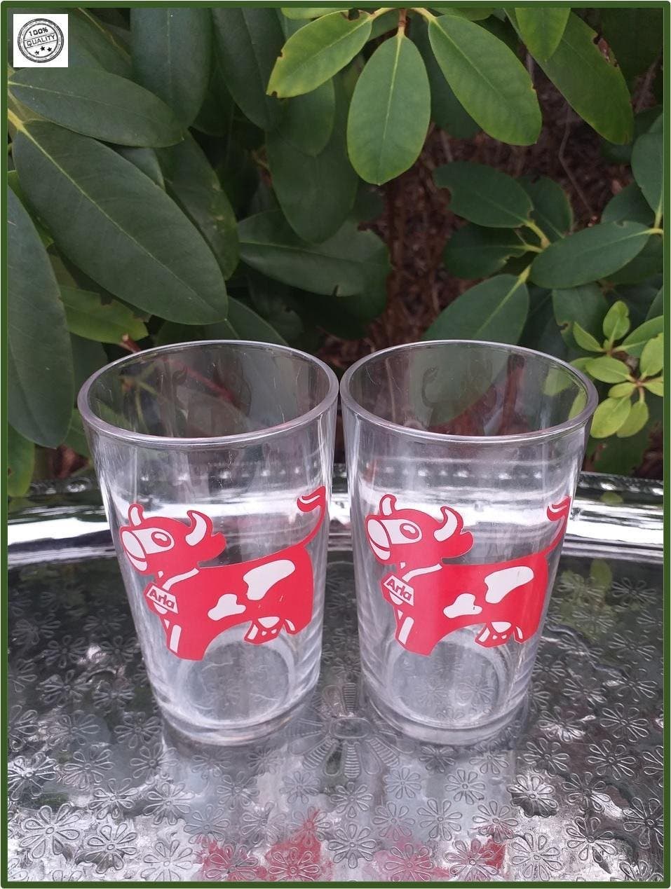Arla kossa glas 2 st .. | Köp från kidzorama_handelshus på Tradera ...