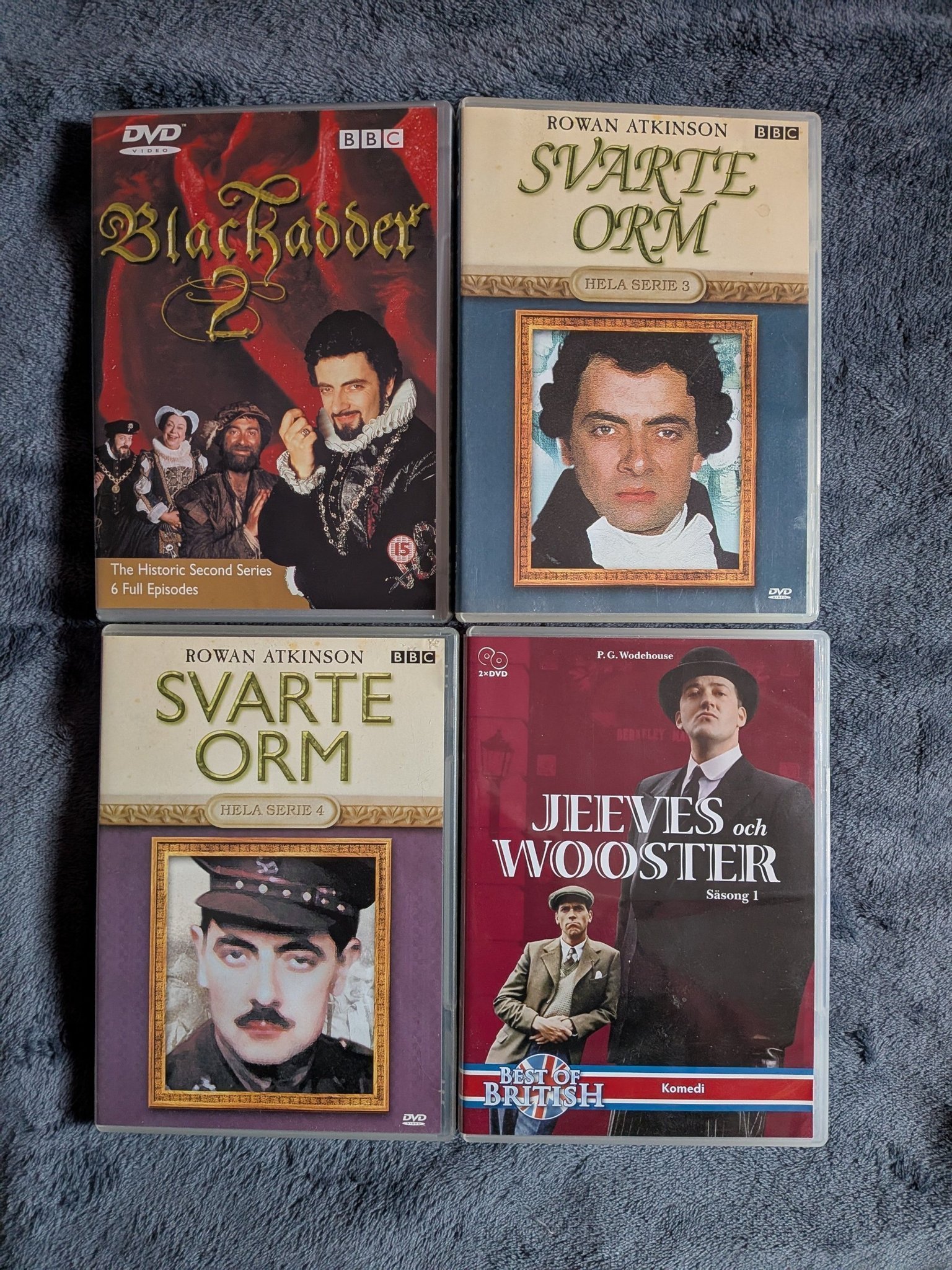 Blackadder 2, Svarte Orm (Säsong 3 & 4) och Jee.. | Köp på Tradera ...