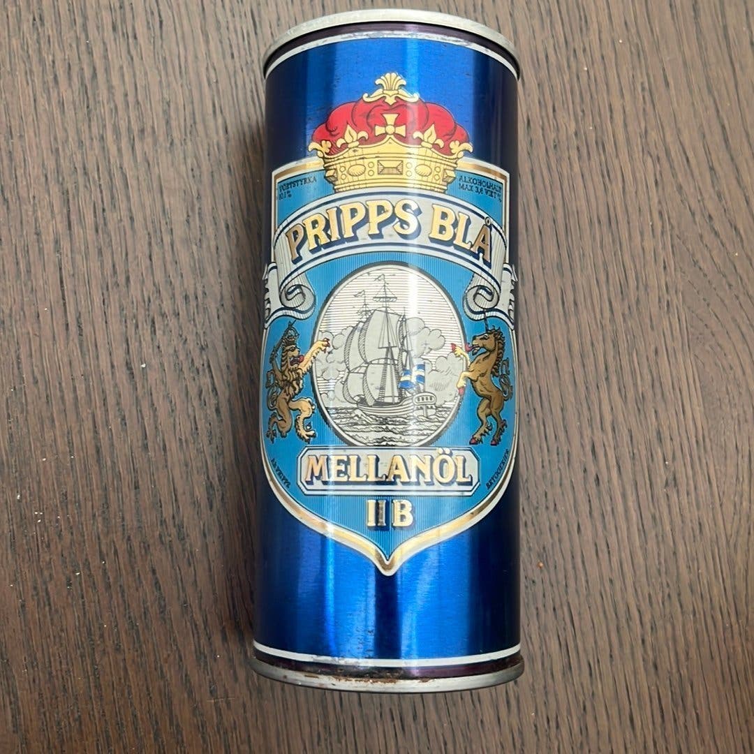 Pripps blå Burk | Köp på Tradera (697753686)