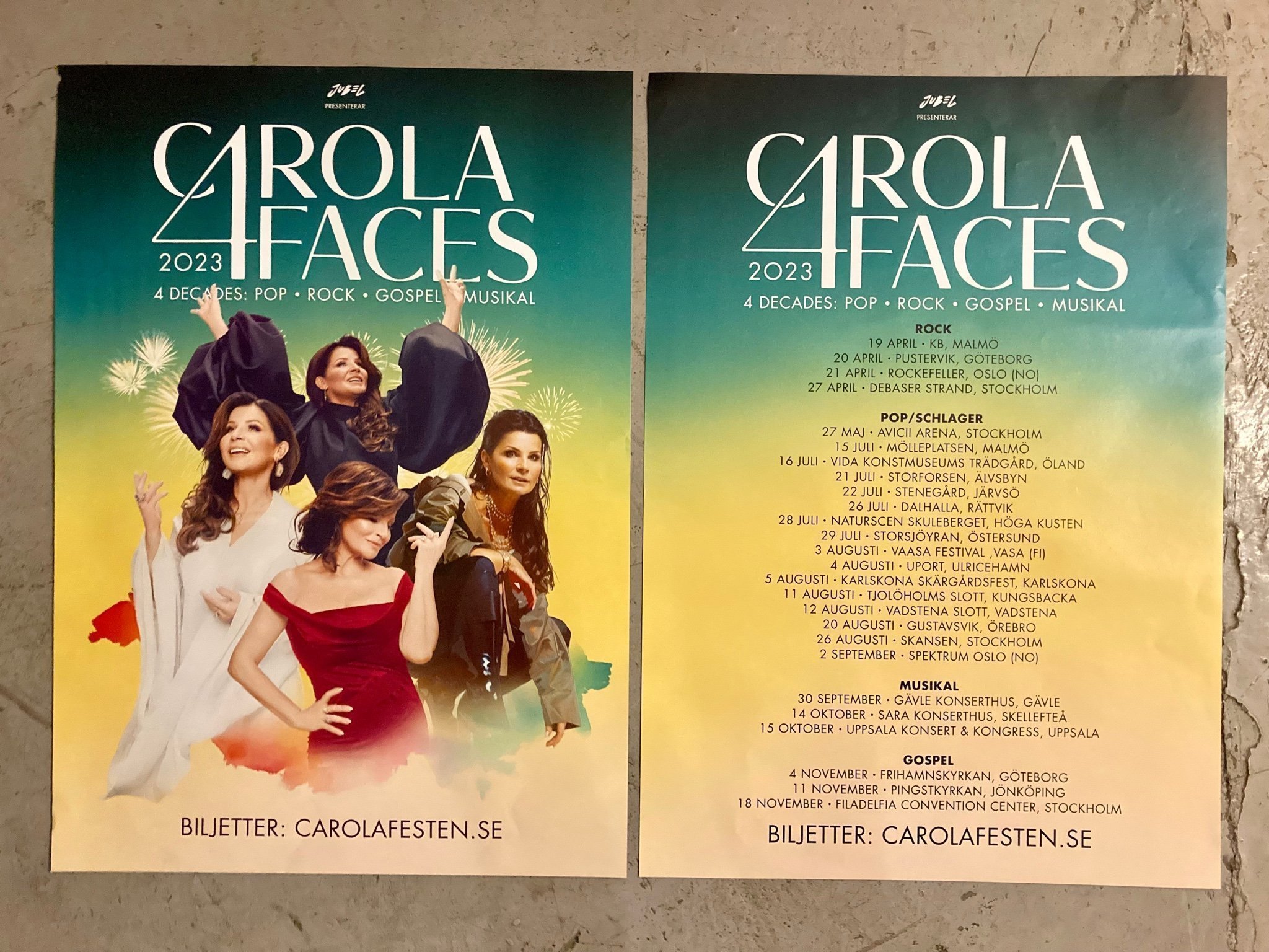 Se produkter som liknar CAROLA / turnéaffischer - Car.. på Tradera ...