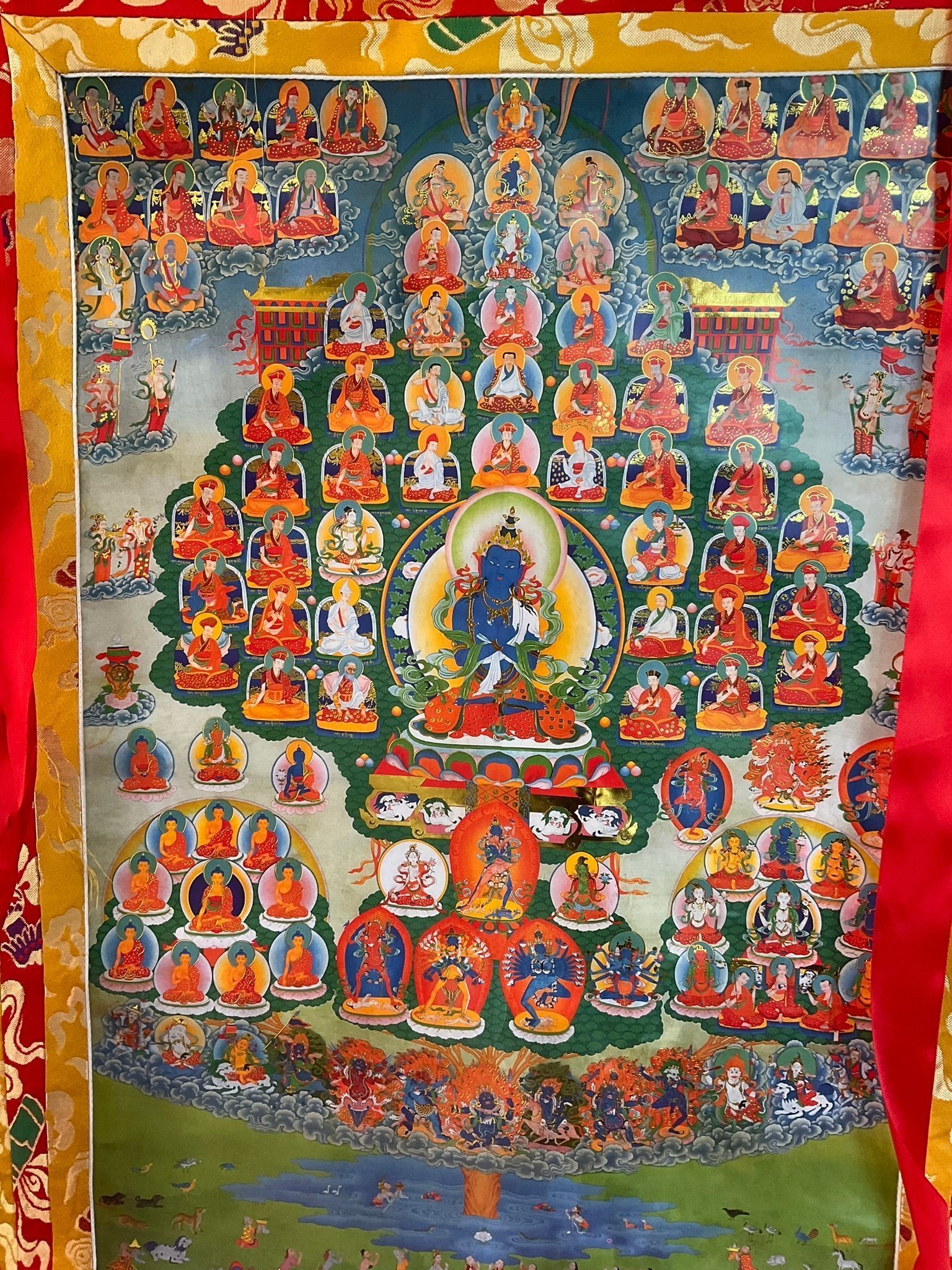 Kagyu refuge tree thangka, thanka, Tibet, Buddh.. | Köp på Tradera ...