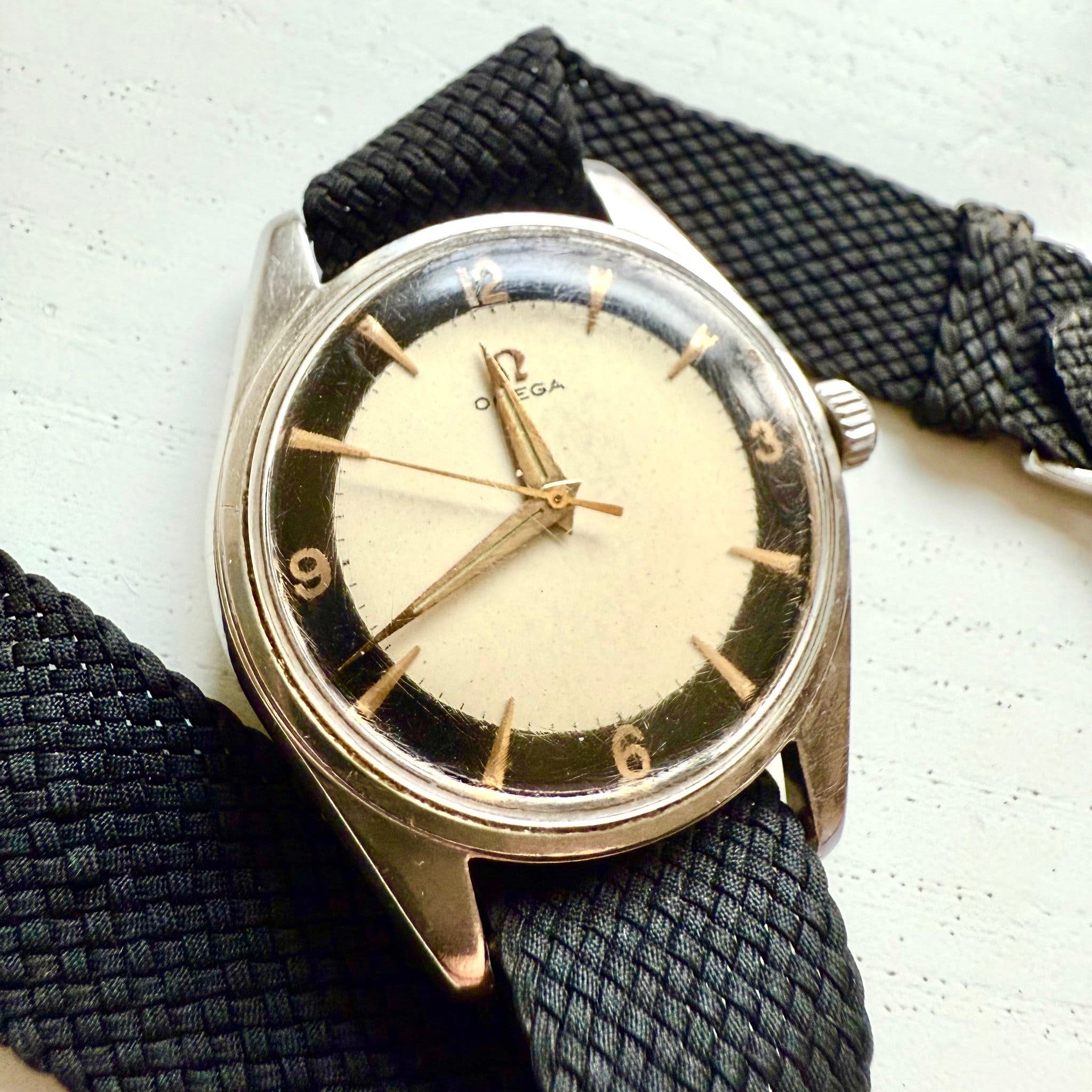 Se produkter som liknar Omega ”Bullseye” Vintage 1956.. på Tradera ...