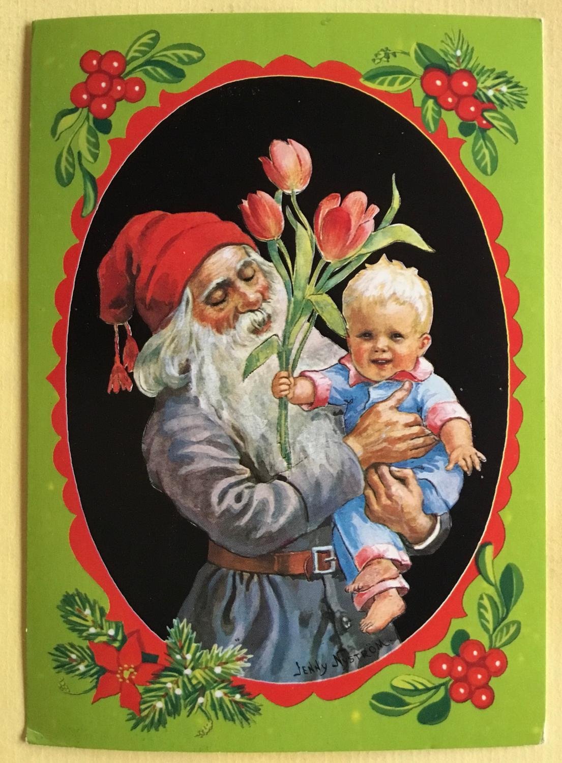 Julkort Tomte Barn JENNY NYSTRÖM | Köp på Tradera (576532703)