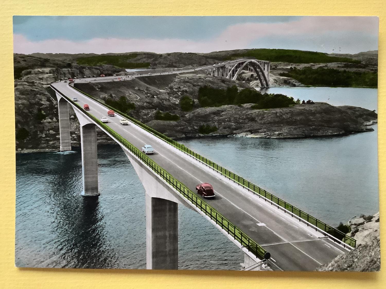 Kort Källöbron och Tjörnbron 1961 bilar Volvo PV | Köp på Tradera ...