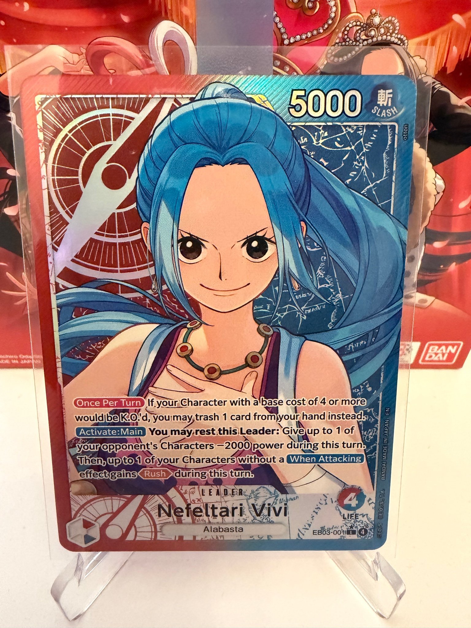 One Piece Card Game Nefeltari Vivi Leader EB03-.. | Köp på Tradera ...