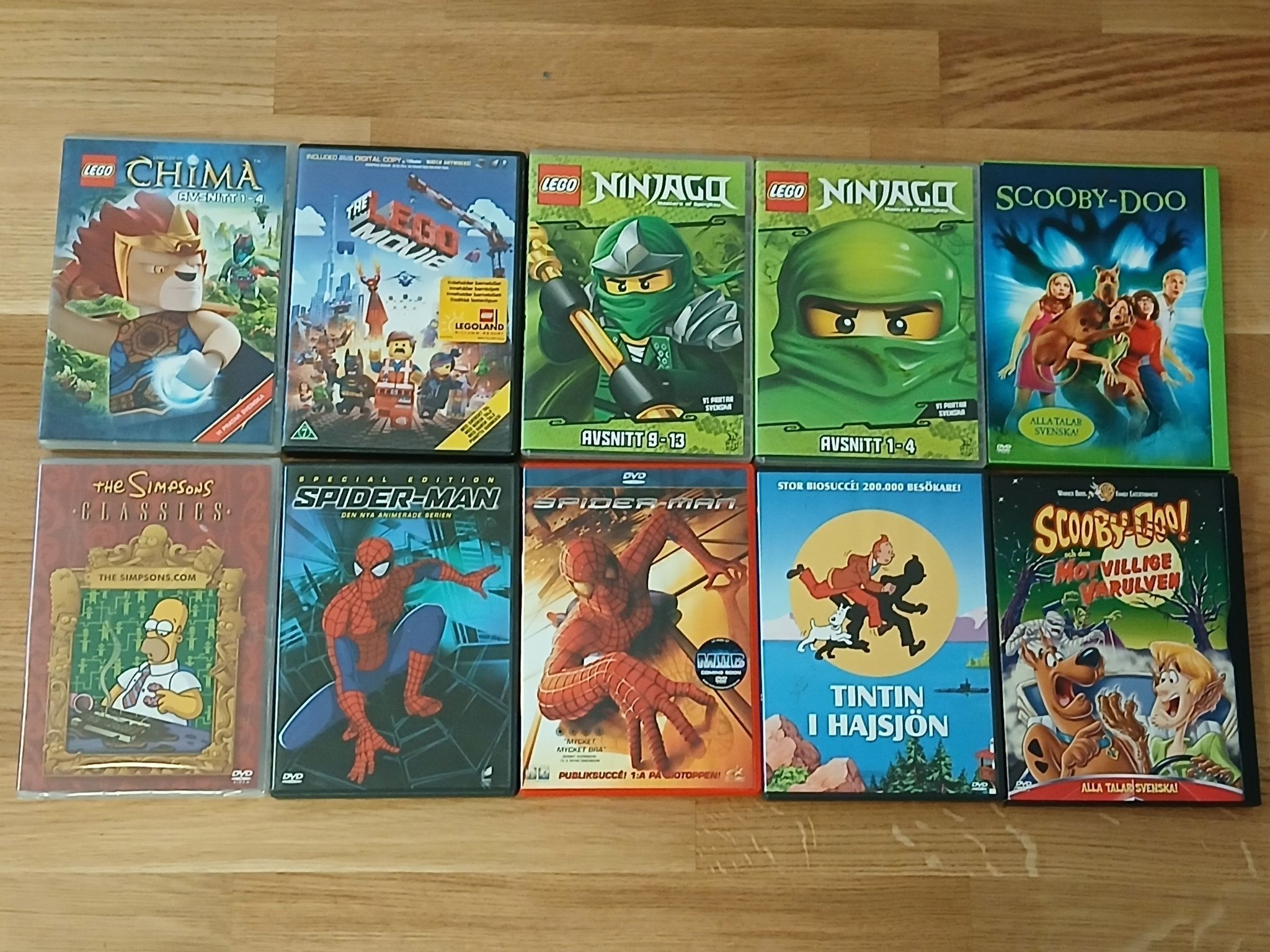 Spider-Man, Tintin, Scooby-Doo, Simpson, Lego | Köp på Tradera (696336800)