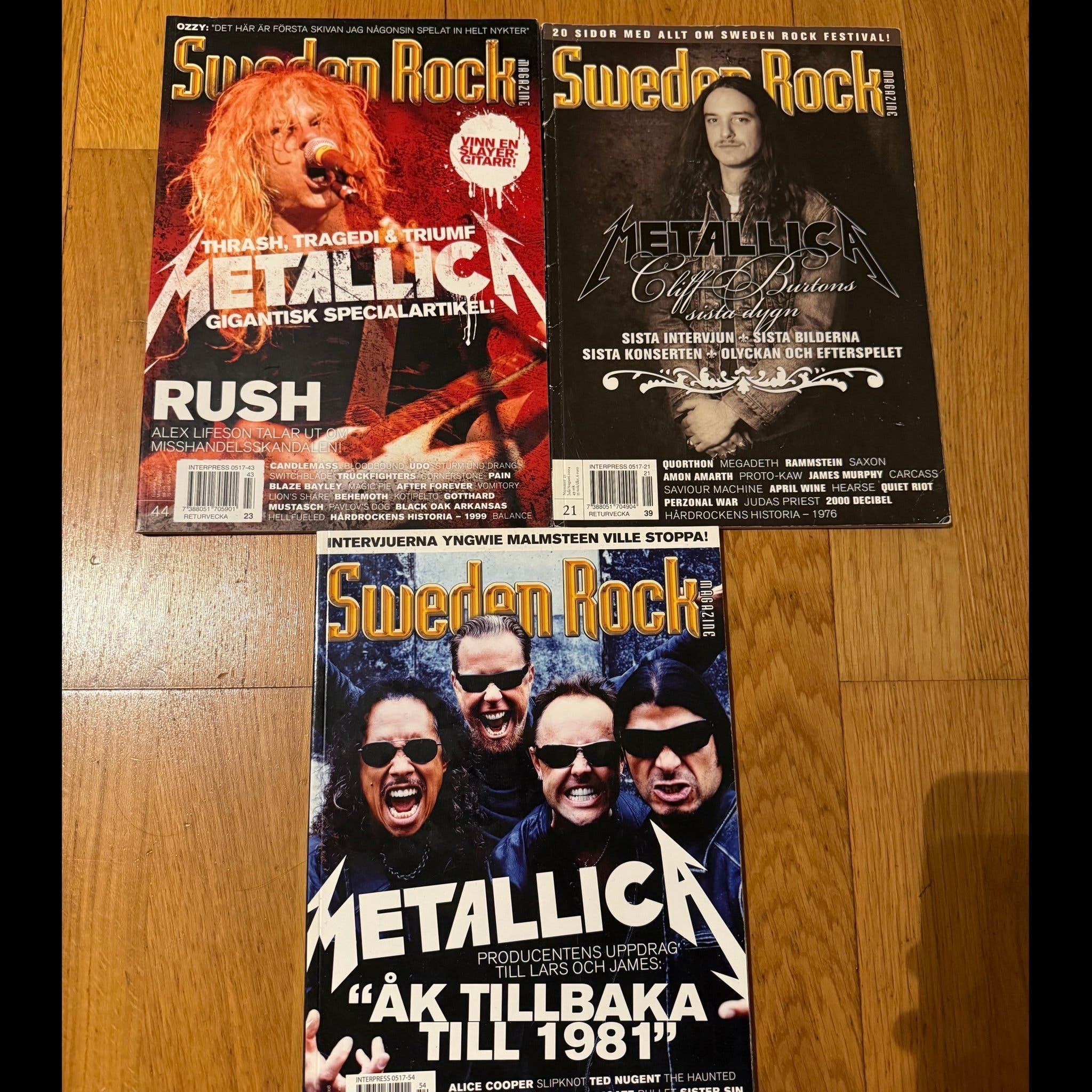 Se produkter som liknar Sweden Rock Magazine X 3 Tidn.. på Tradera ...