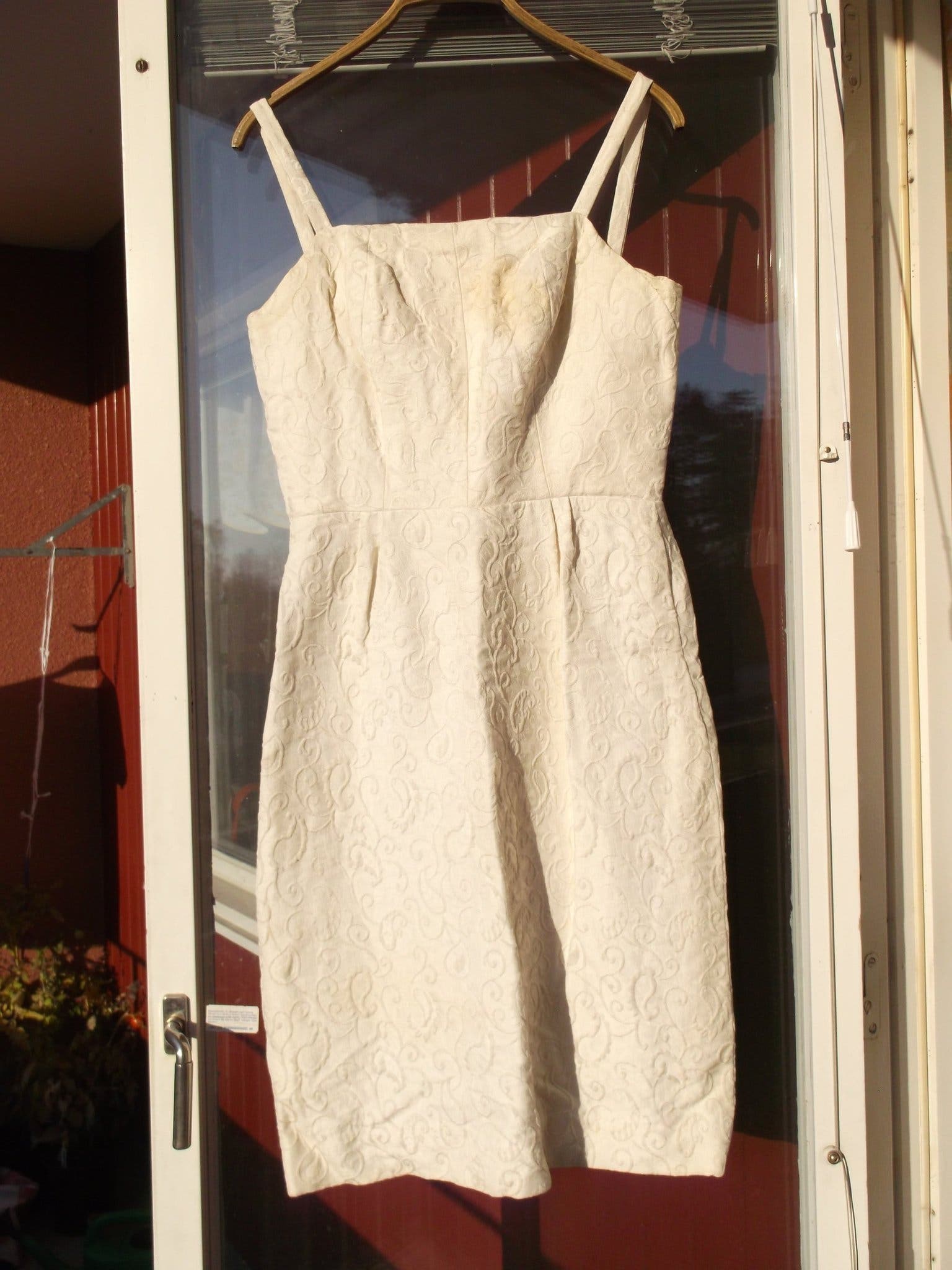 Vintage vit 50tals klänning 50-tal 60tal 60-tal.. | Köp på Tradera ...