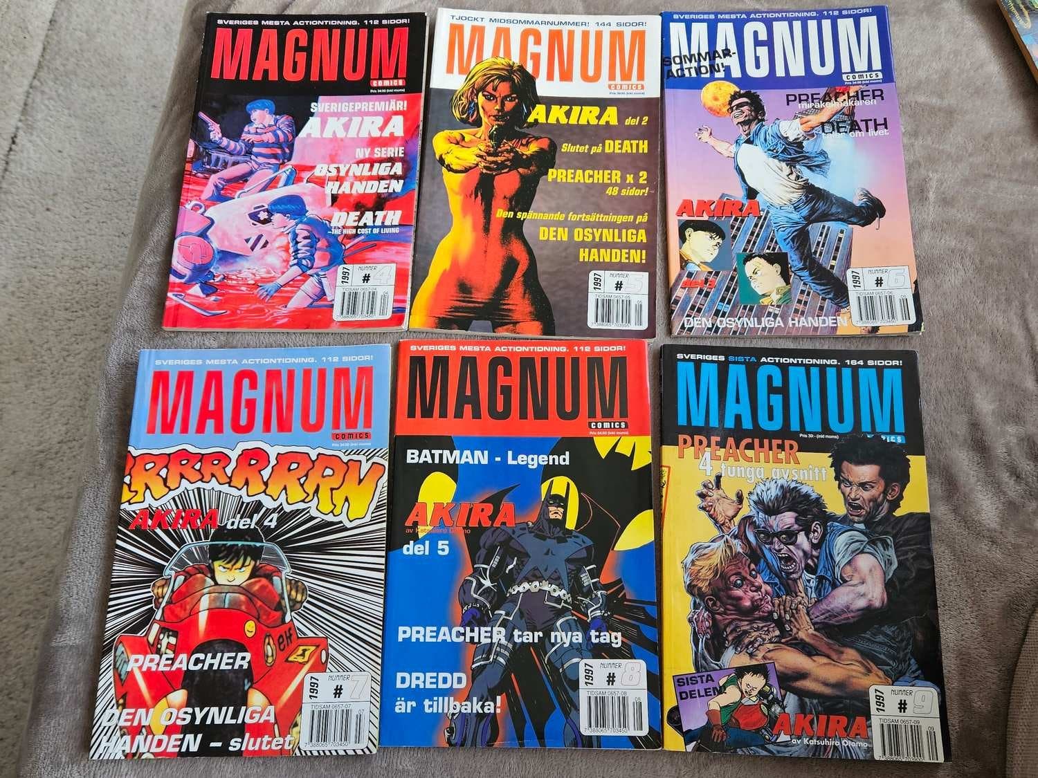 Se produkter som liknar Magnum Comics nr 4-9 1997 De .. på Tradera ...