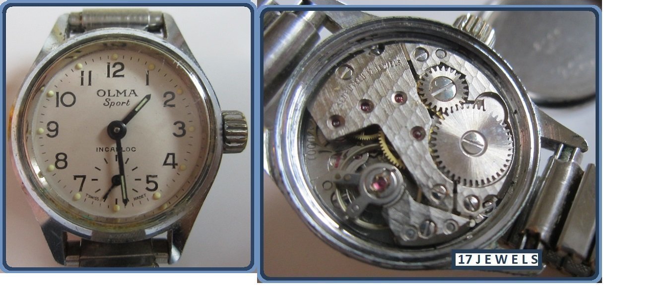 Rare! Vintage Ladies OLMA Sport Manual Wind Wat.. | Köp på Tradera ...