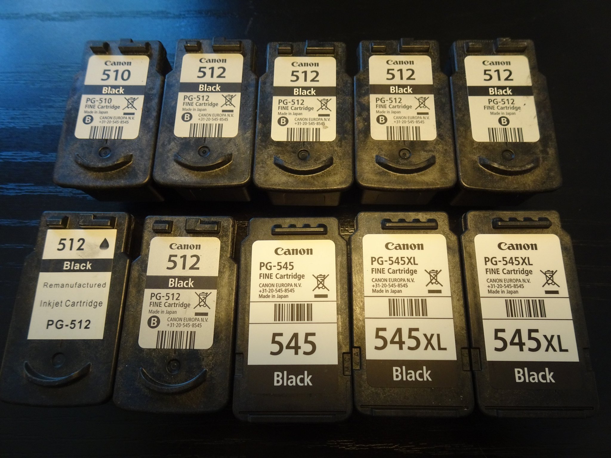 10 stycken tomma bläckpatroner PG-510, PG-512, .. | Köp på Tradera ...