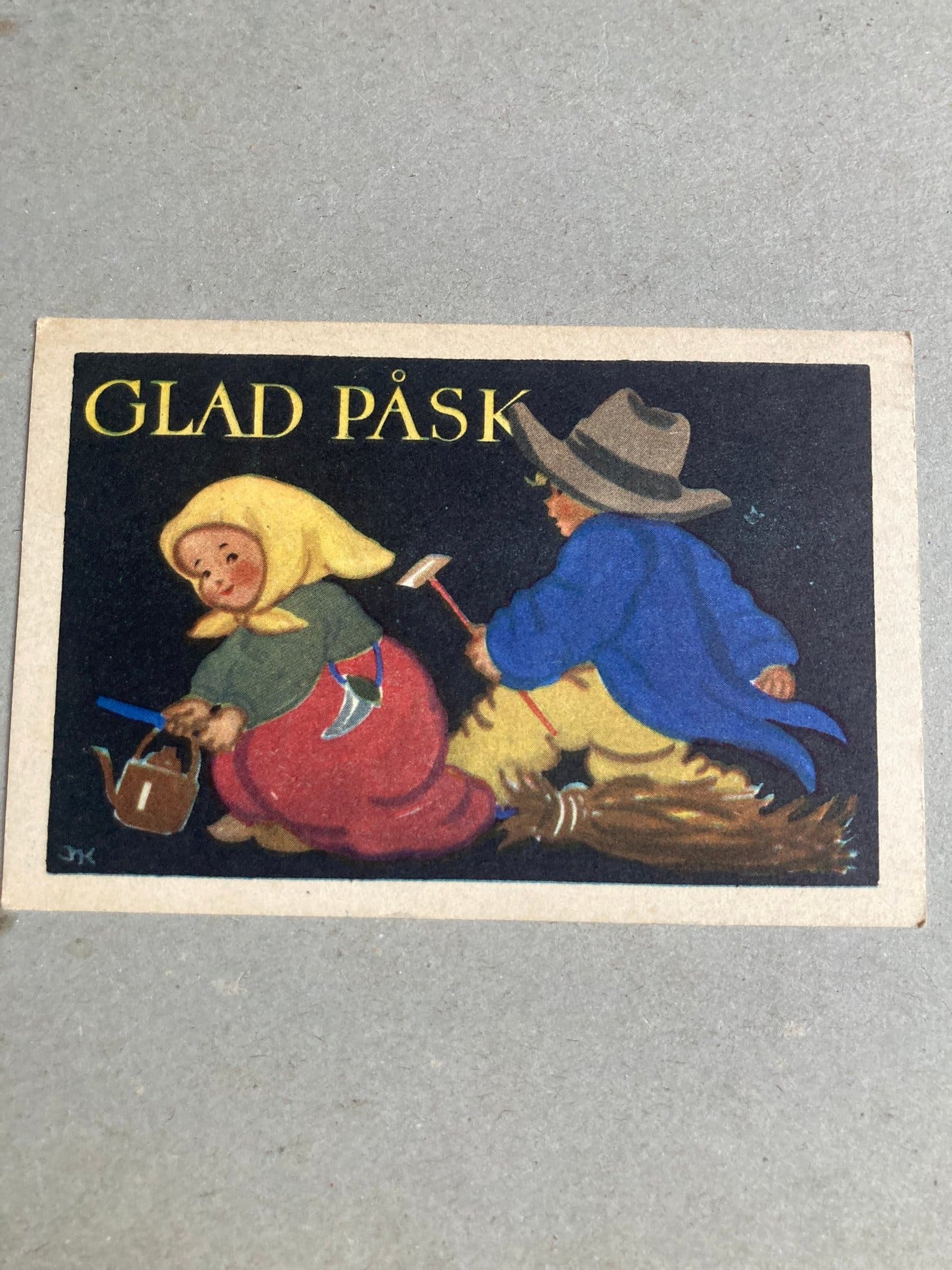 Se produkter som liknar Glad Påsk Kort JL påskkärring på Tradera ...