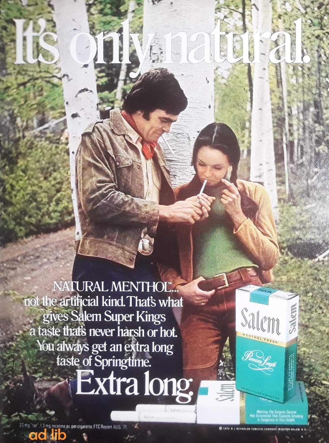 SALEM MENTHOL SUPER KINGS CIGARETTES, REKLAM TI.. | Köp på Tradera ...