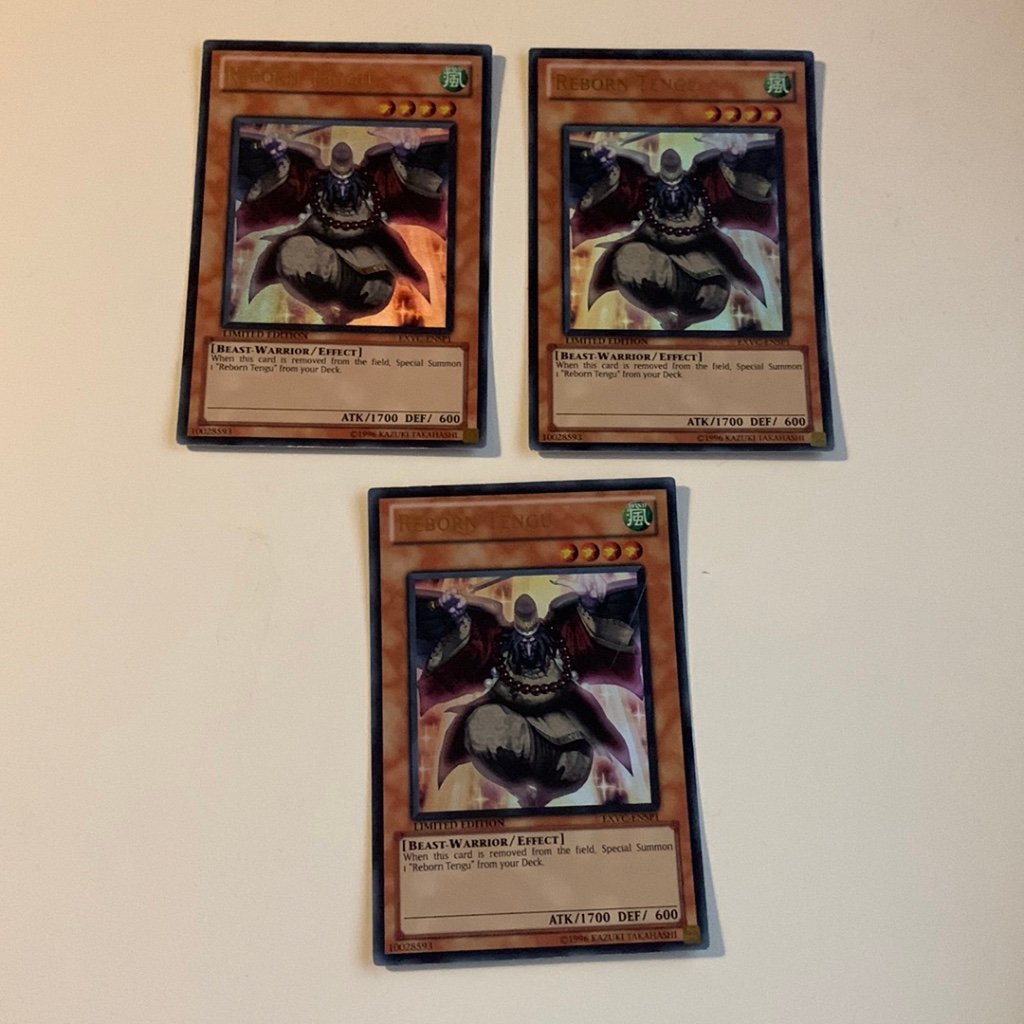 Reborn Tengu x3 (EXVC) Yu-Gi-Oh Kort | Köp på Tradera (699338411)