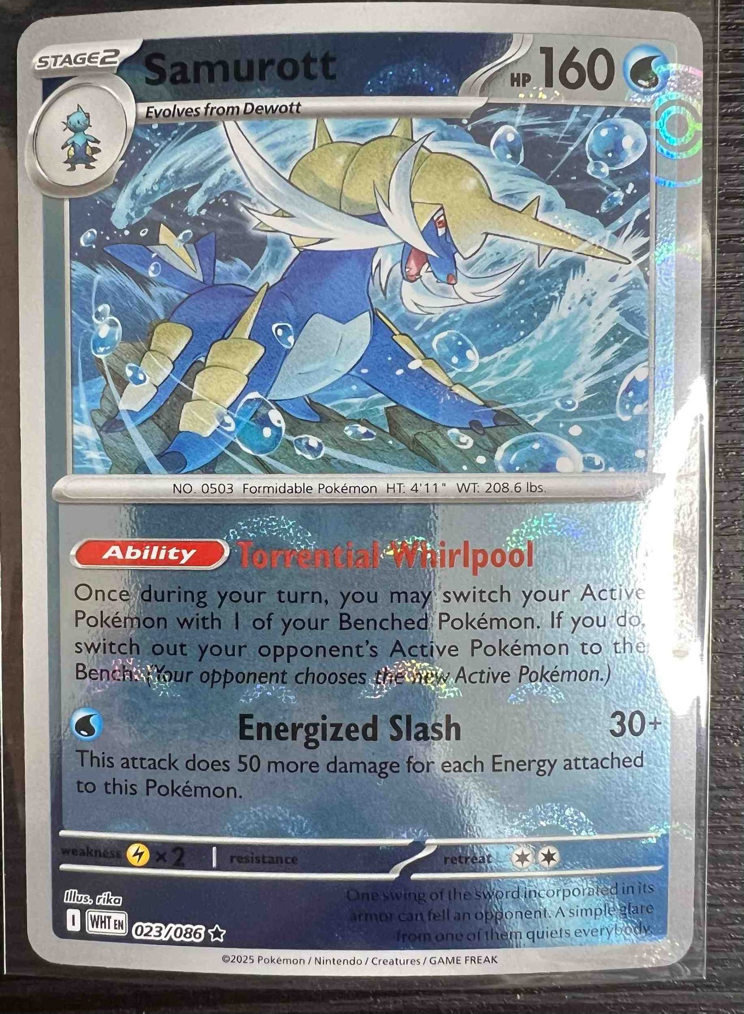 Samurott 023/086 Poké Ball Pattern Pokémonkort .. | Köp på Tradera ...