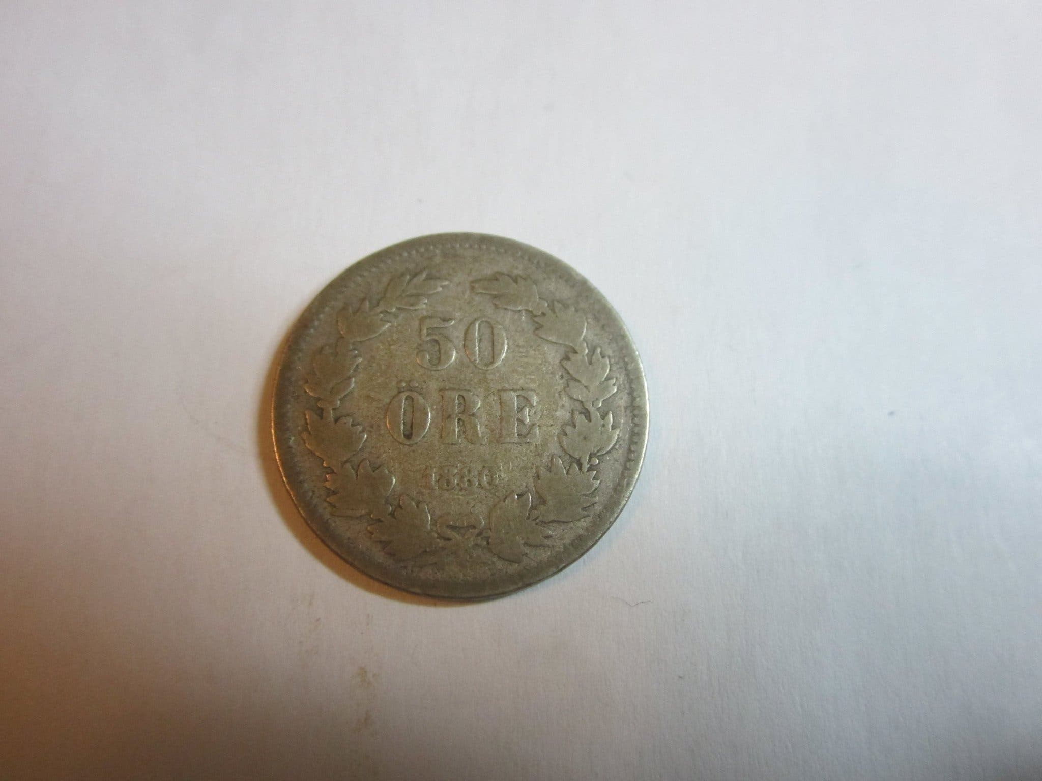 Mynt Sverige 50 Öre 1880 | Köp på Tradera (719398766)