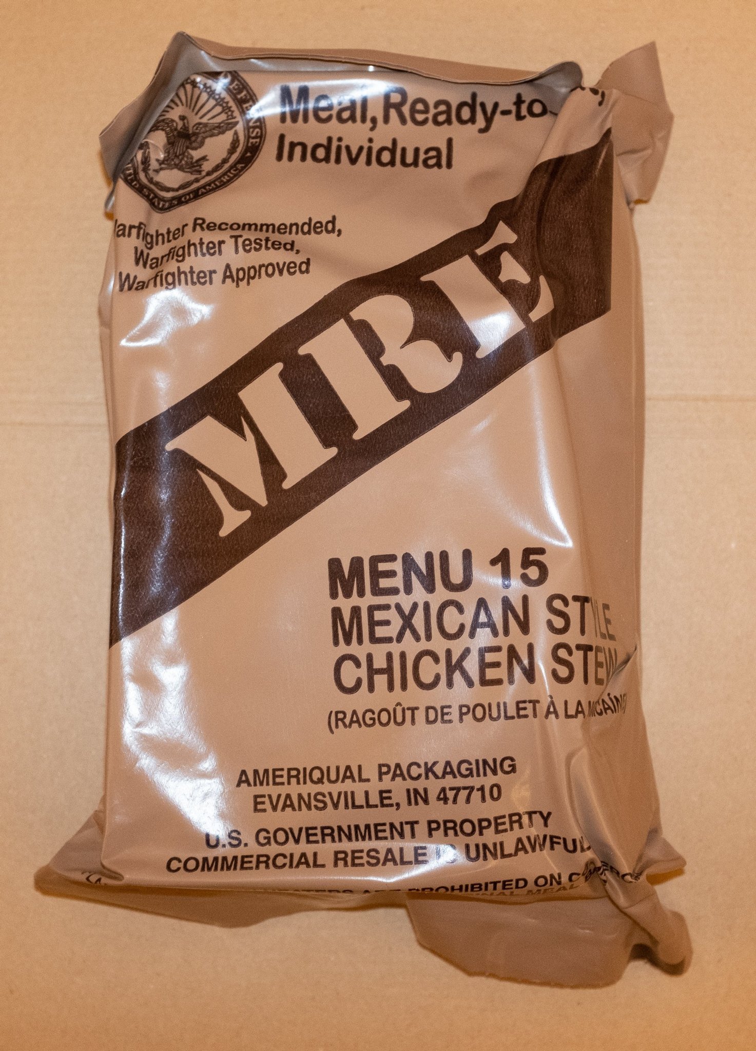 U.S MRE Menu 15: Mexican Style Chicken Stew - F.. | Köp på Tradera ...