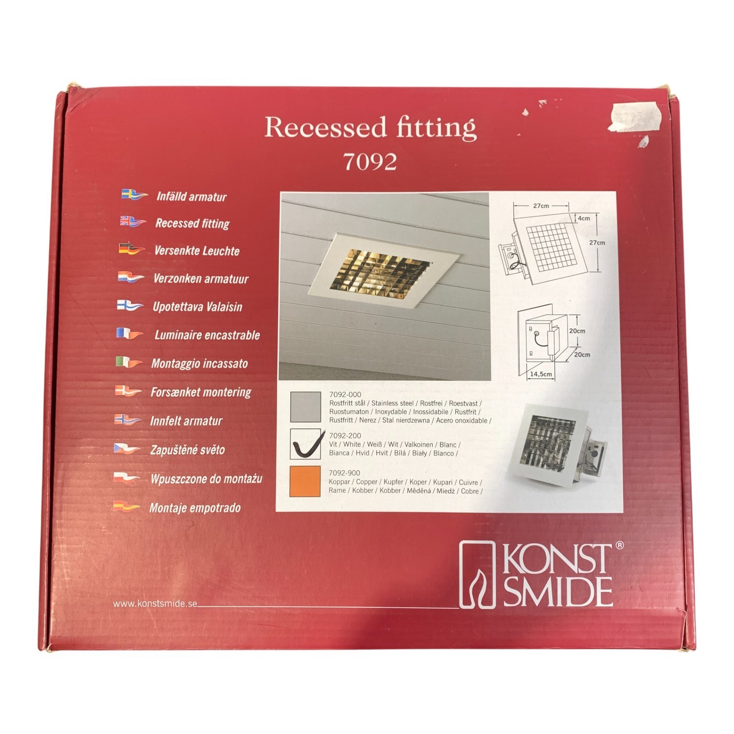 Konstmide 7092 Infälld Armatur Takl.. | Köp från Footly på Tradera ...