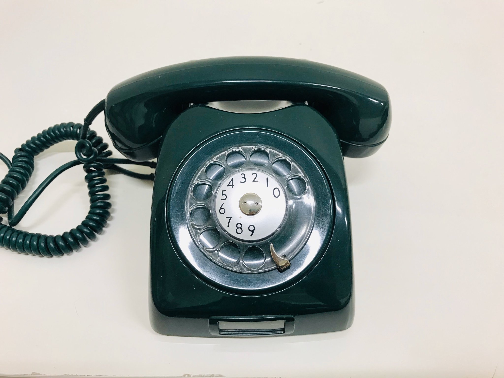 Vintage LM Ericsson grön telefon, Fingerskiva/N.. (386840203) ᐈ Köp på ...