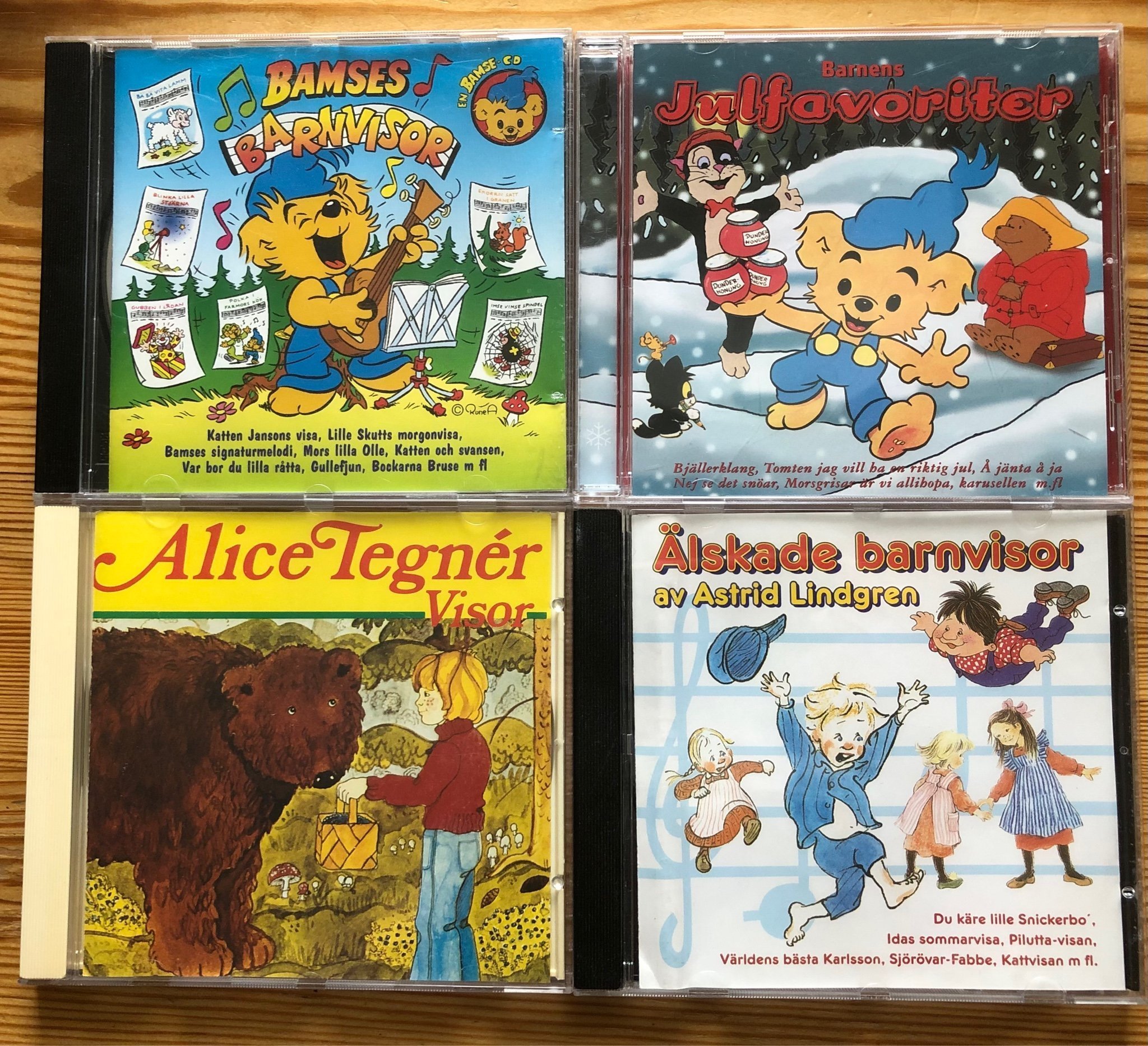 4 CD med sånger för barn Bamses Barnvisor Barne.. | Köp på Tradera ...