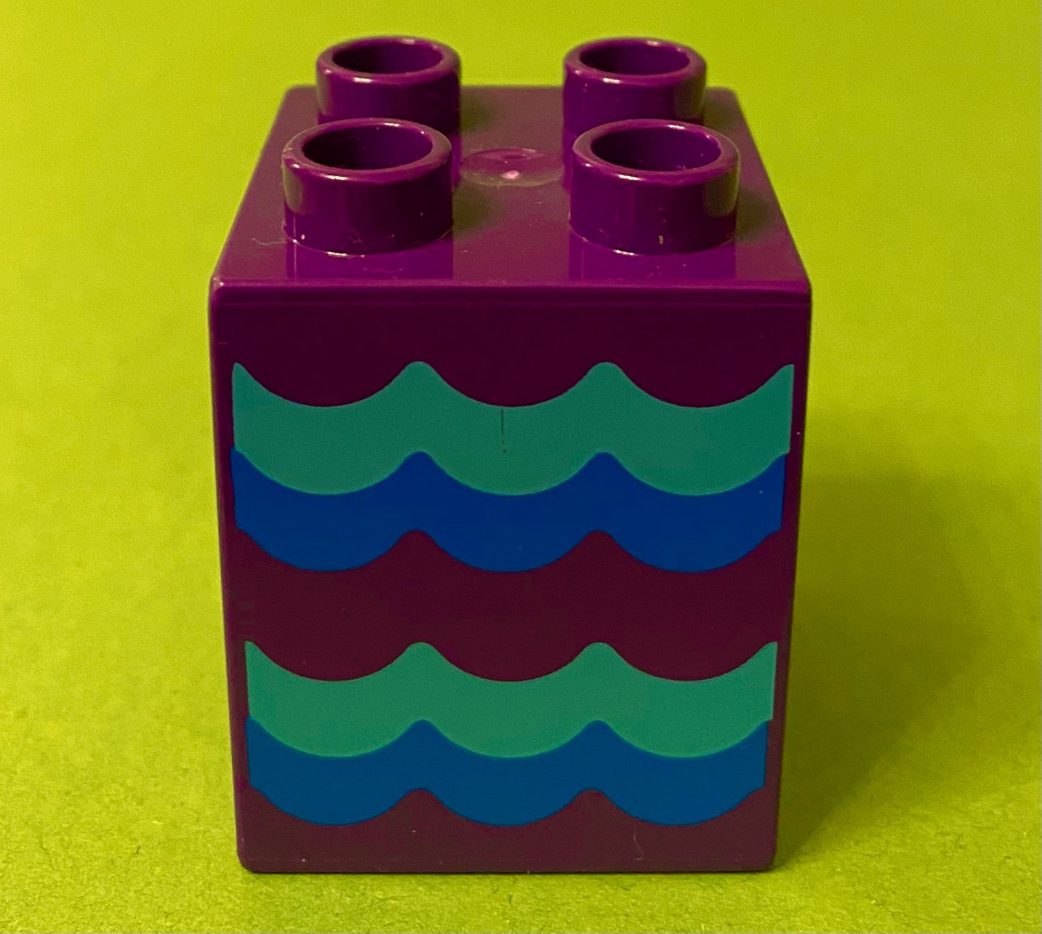 Lego DUPLO Lila Legobit med Vågor på - Motivbit.. | Köp på Tradera ...