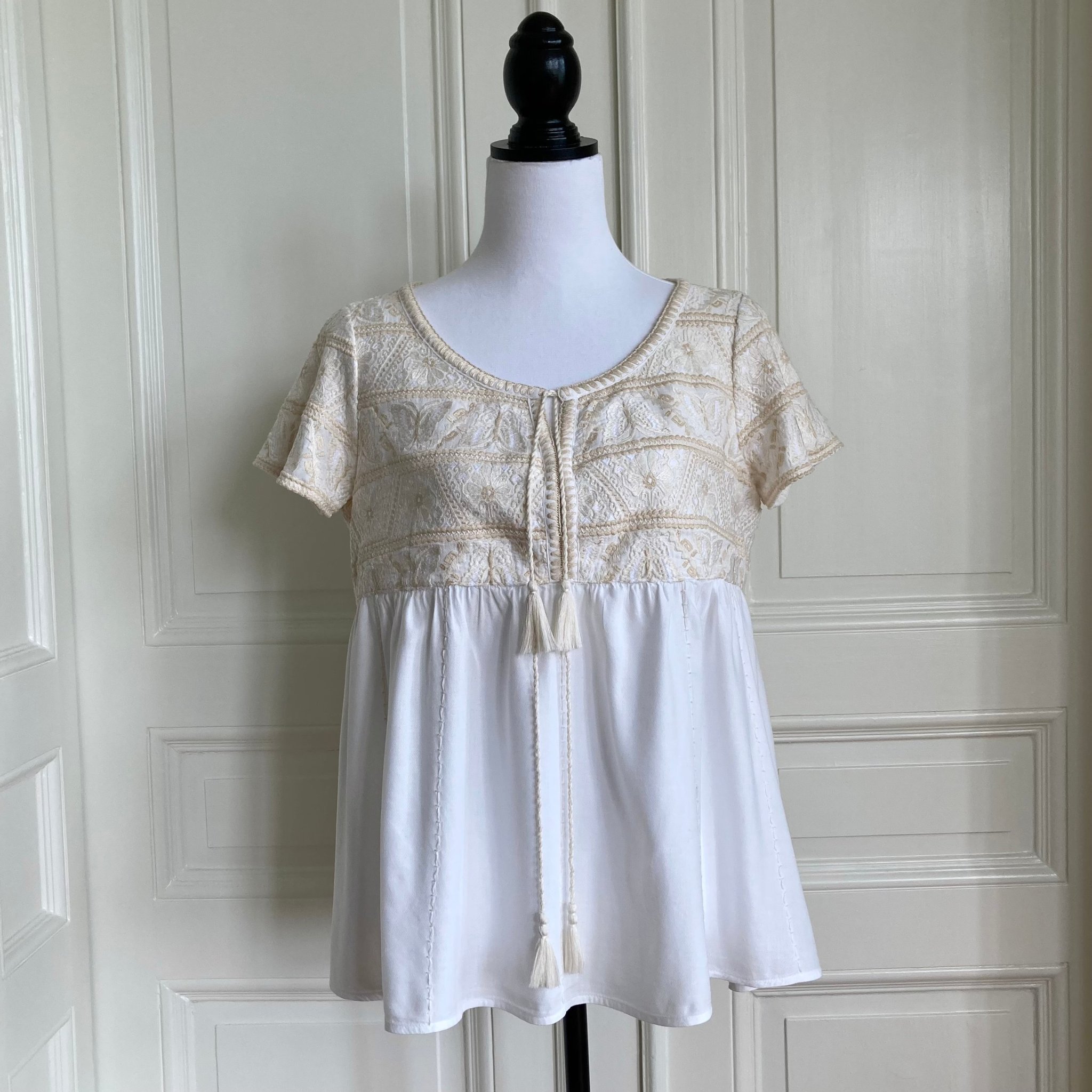 Odd Molly Vit / Beige Blus storlek 2 (ca 38 / 40) | Köp på Tradera ...