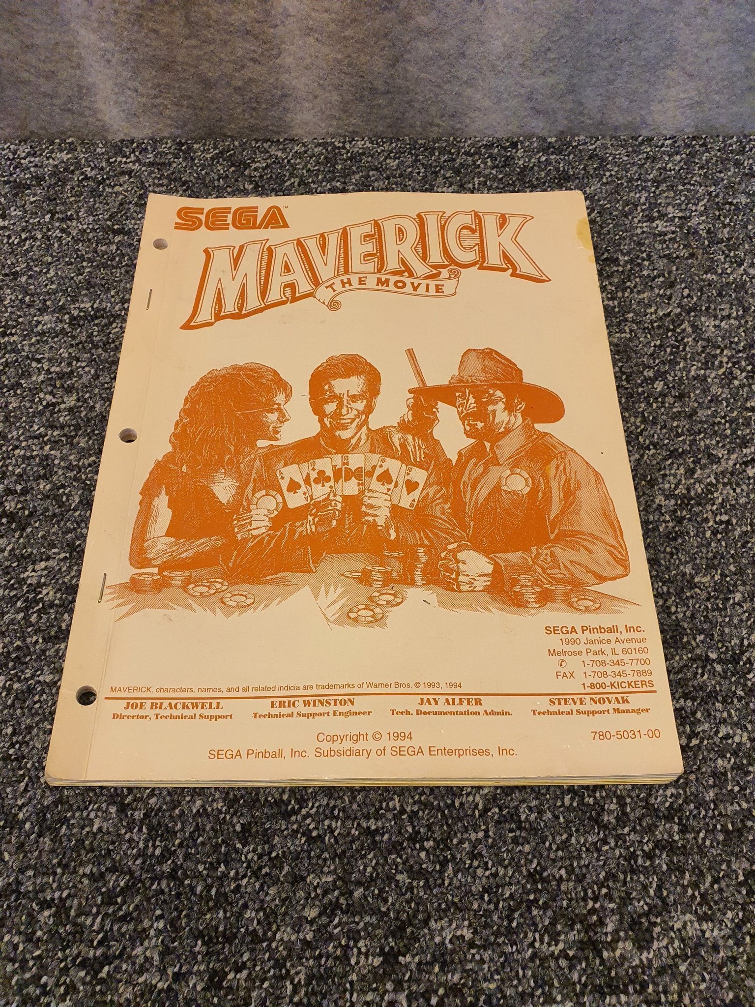 Flipperspel Maverick The Movie Pinball Manual | Köp på Tradera (711347257)