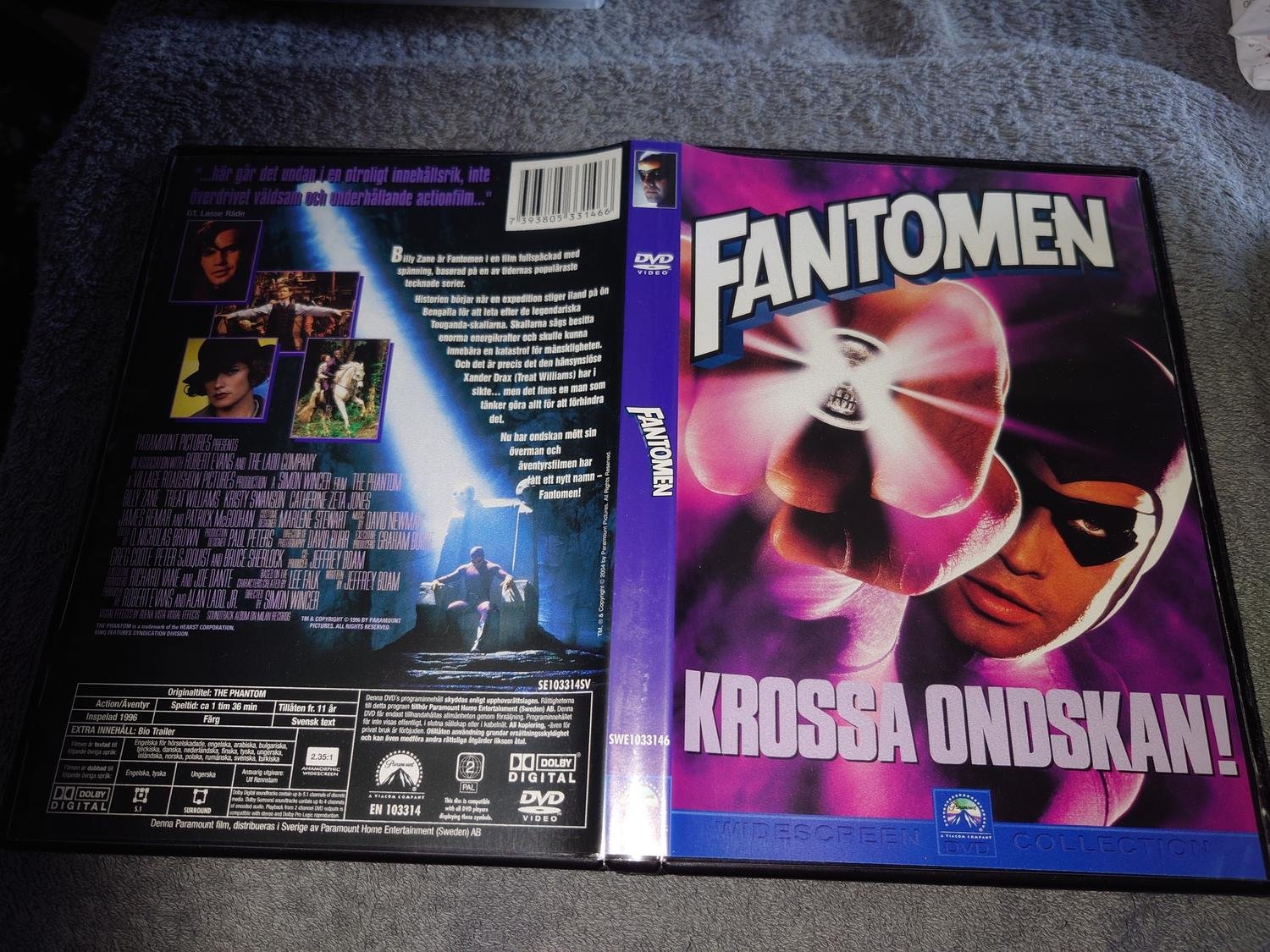 Fantomen (Billy Zane, Catherine Z.. | Köp från Peper073 på Tradera ...