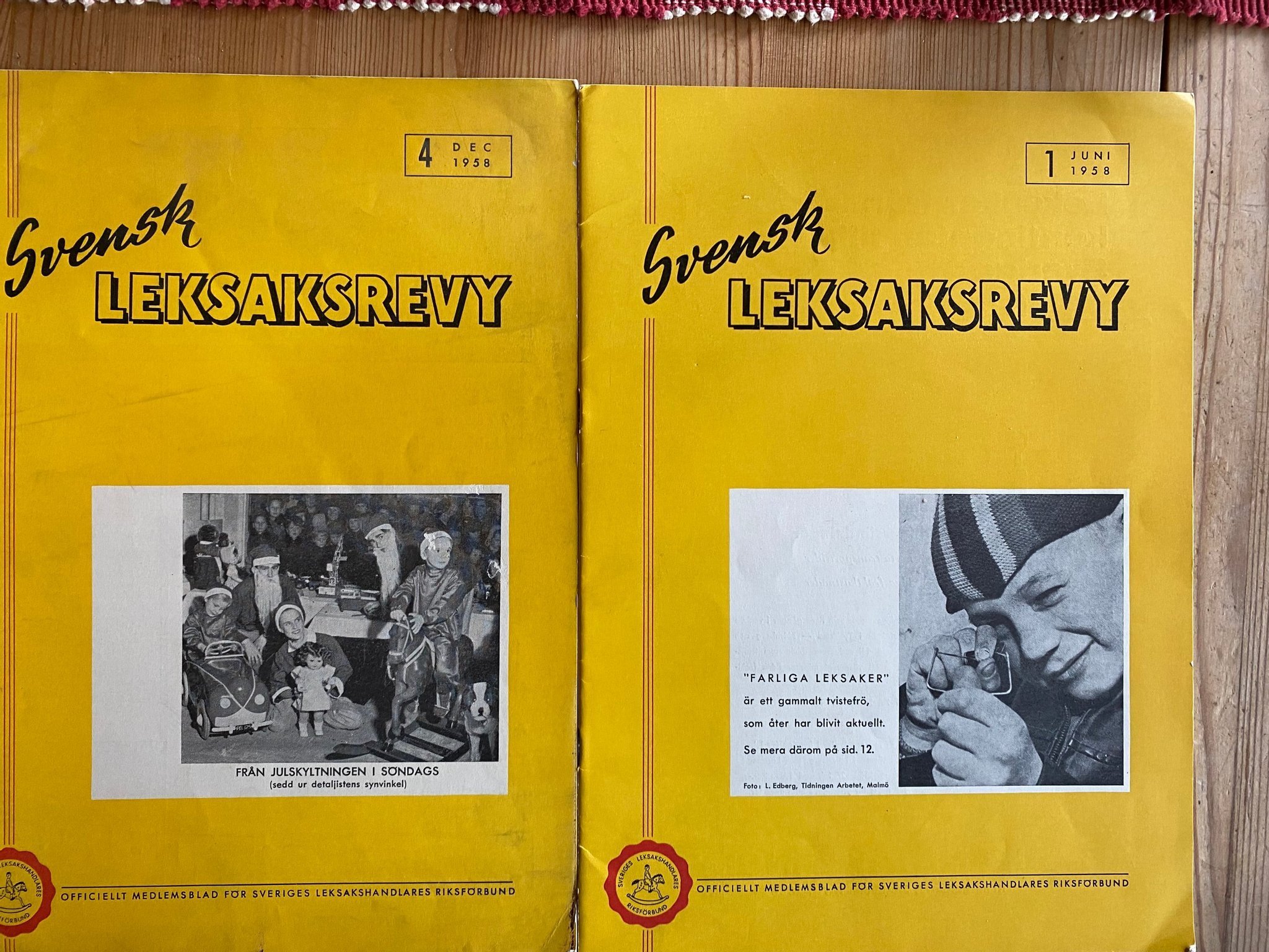 Svensk Leksaksrevy, 1 (Första nr.) och 4 1958 | Köp på Tradera (714138117)