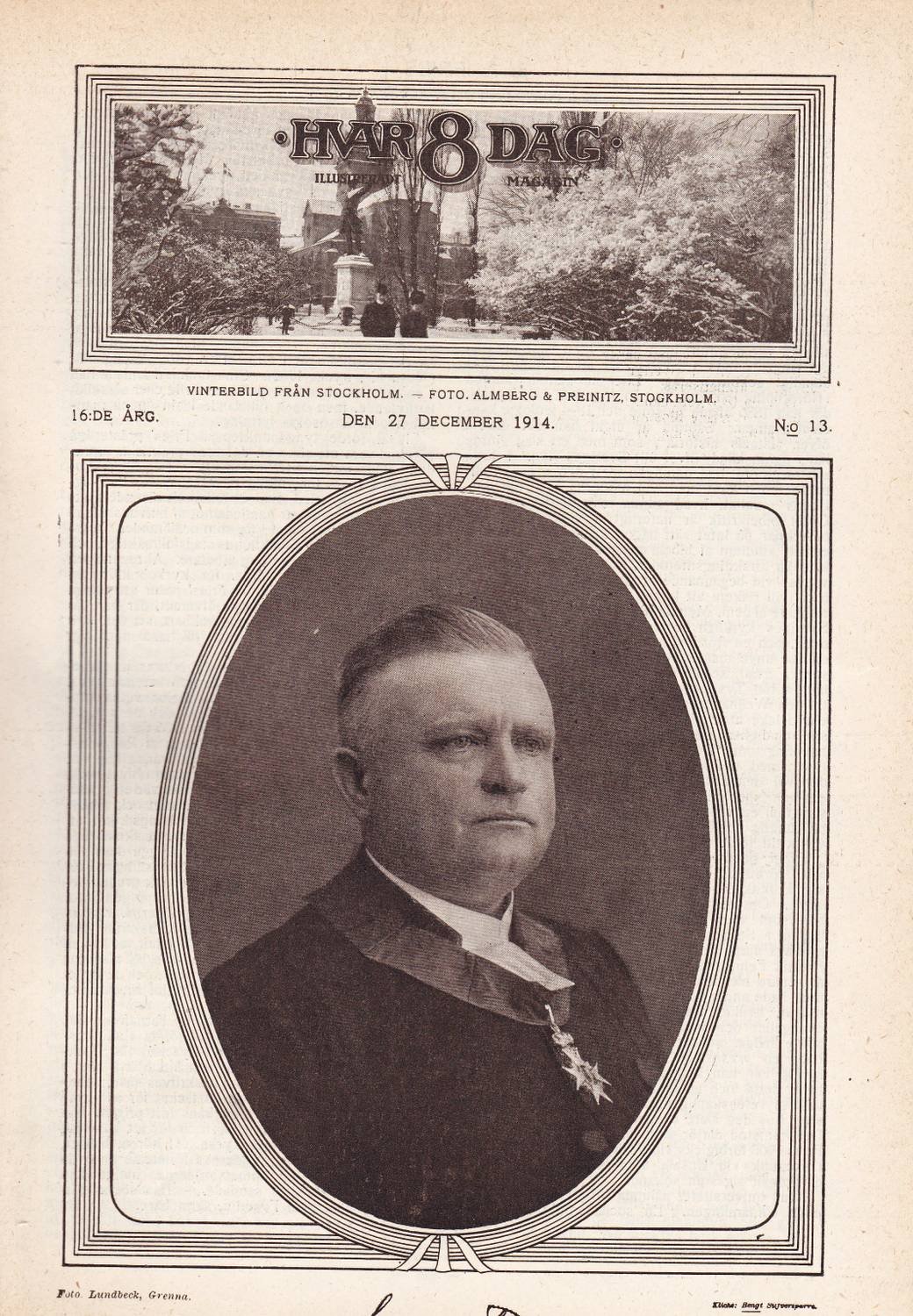 H-8-D 1914-13 Samuel Anders Fries Stort Bildrep.. | Köp på Tradera ...