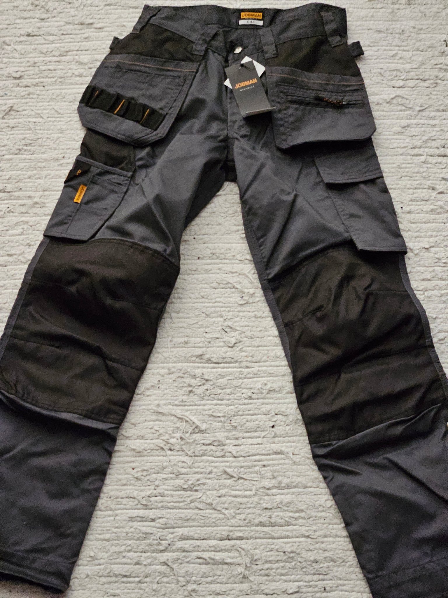 Jobman Workwear grå arbetsbyxor, storlek C44 ( .. | Köp på Tradera ...