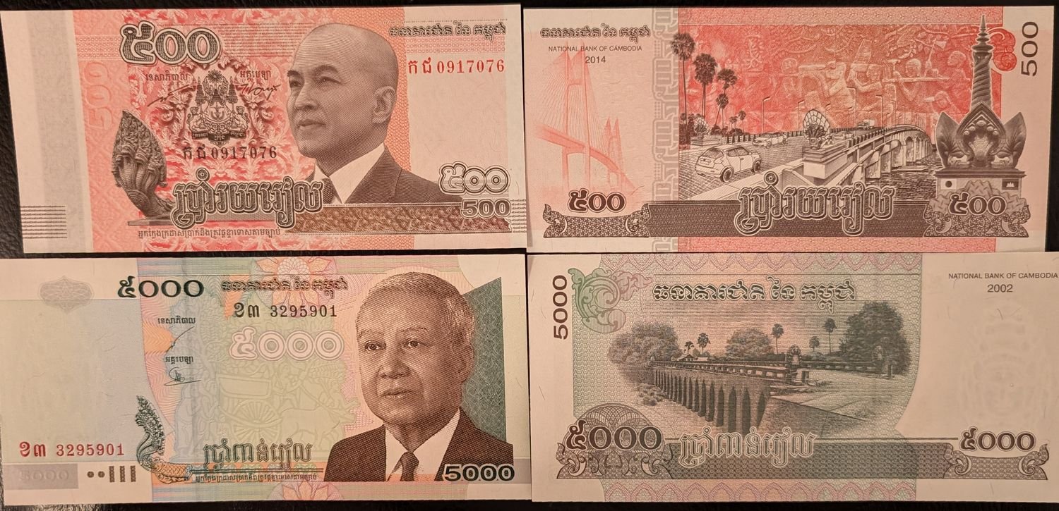 Kambodja lot sedlar 500 och .. | Köp från MynthandelSBN på Tradera ...