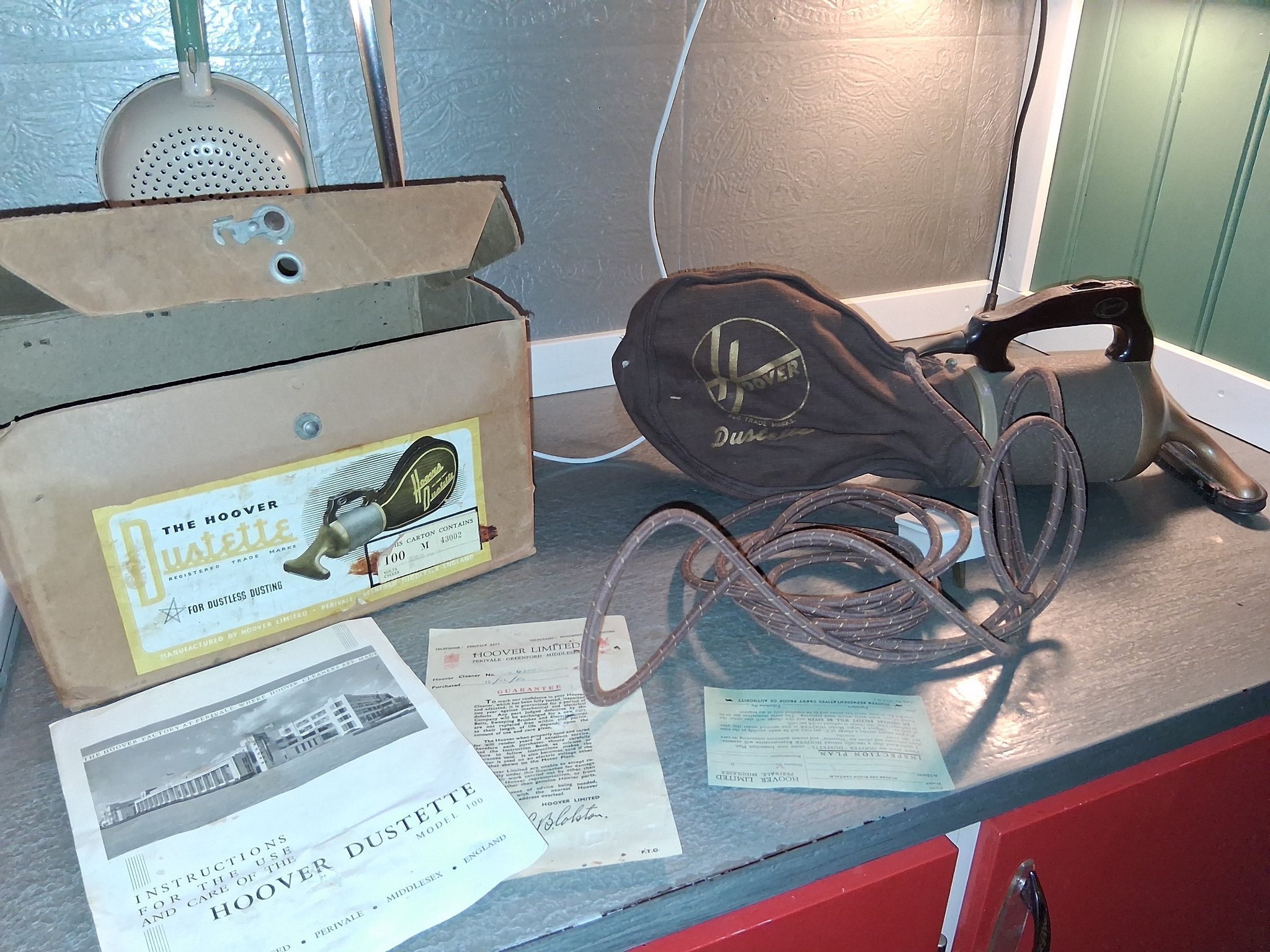 Retro Vintage Kuriosa Hoover Dustette Bords Dam.. | Köp på Tradera ...