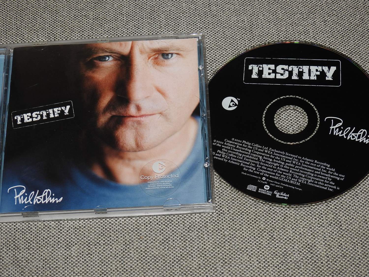 Phil Collins - Testify CD (Swing Low,Can't Stop.. | Köp på Tradera ...