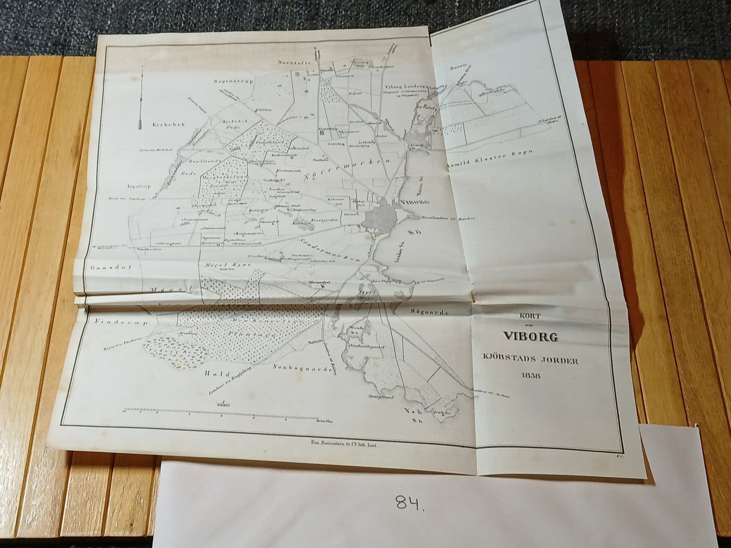 Kort over Viborg Kjöbstads Jorder .. | Köp från BBjörn2 på Tradera ...
