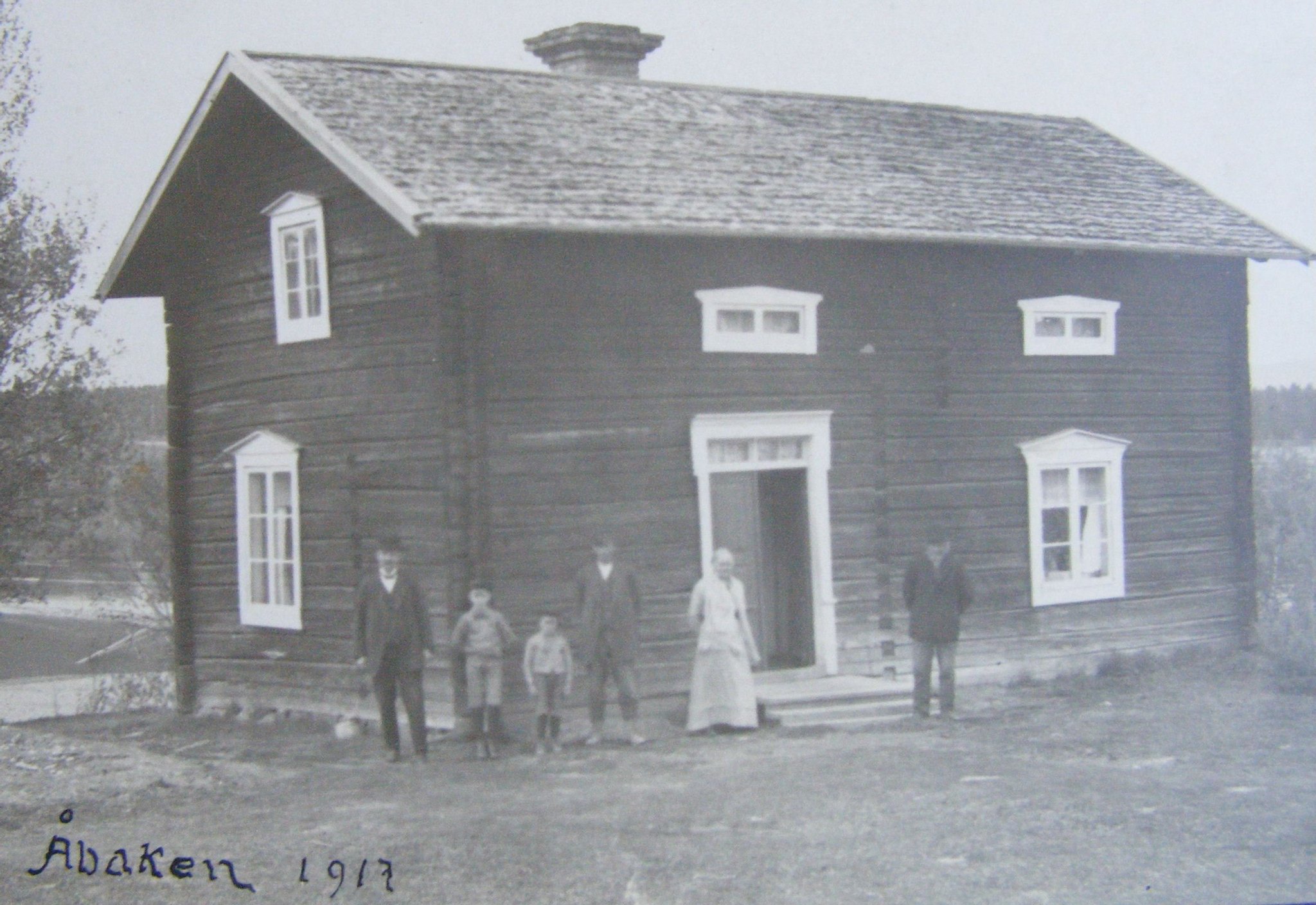 "Åbaken 1917" SKRIFT på FOTOGRAFI utav FAMILJEN.. | Köp på Tradera ...