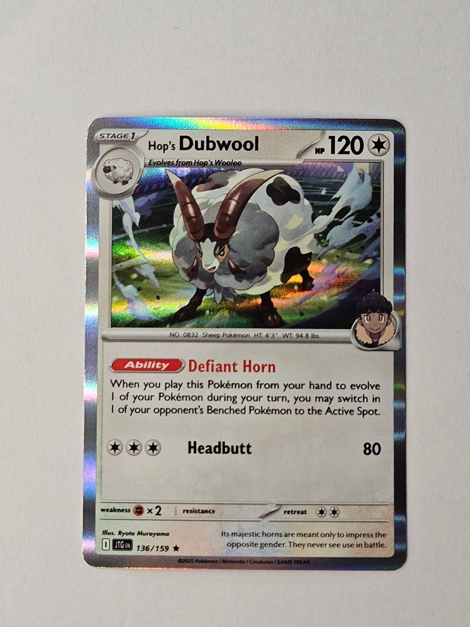 Hop's Dubwool 136/159 Sv09: Journey Together Holo | Köp på Tradera ...