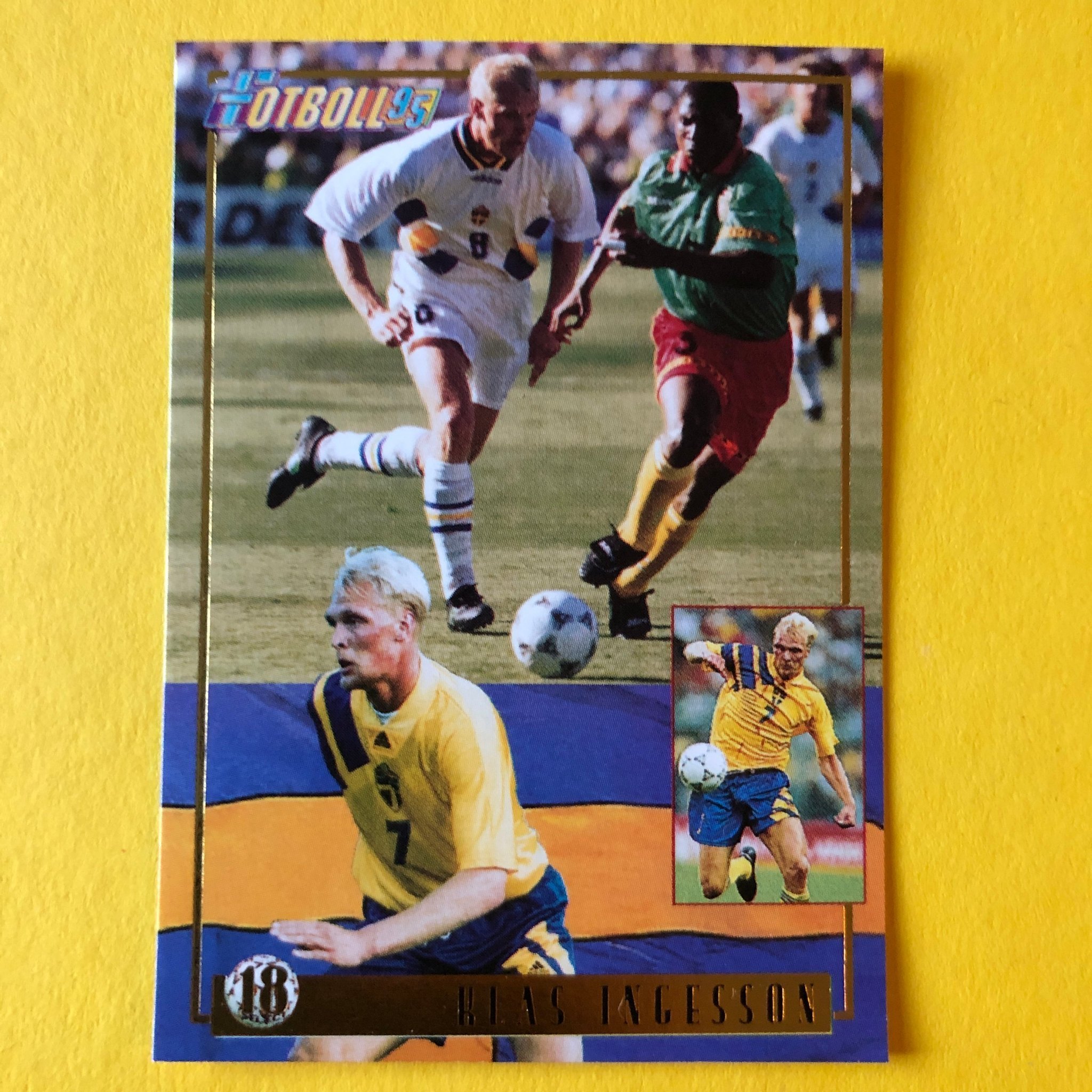 Klas Ingesson Panini / Fotboll 95 / Svenska lan.. | Köp på Tradera ...