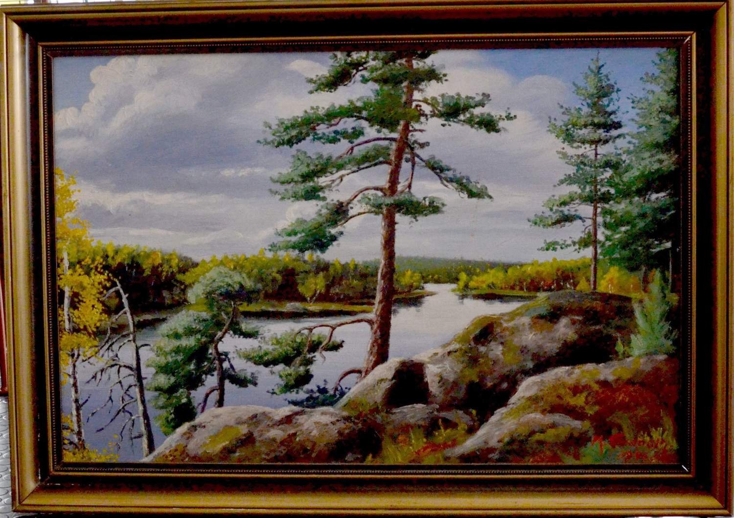 1 vacker stor tavla på p.. | Köp från PantbankenStampen på Tradera ...