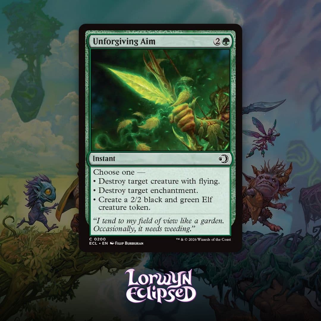 Unforgiving Aim, #200 (ECL), Green, Instant, MTG | Köp på Tradera ...