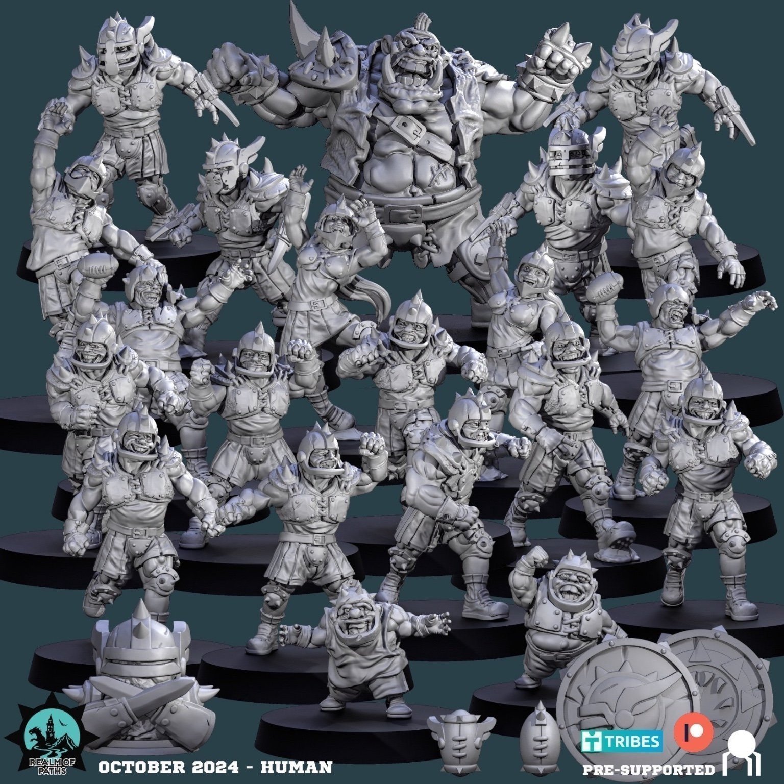 Human Team, Blood Bowl,Dungeon bowl Fantasy foo.. | Köp på Tradera (714075744)