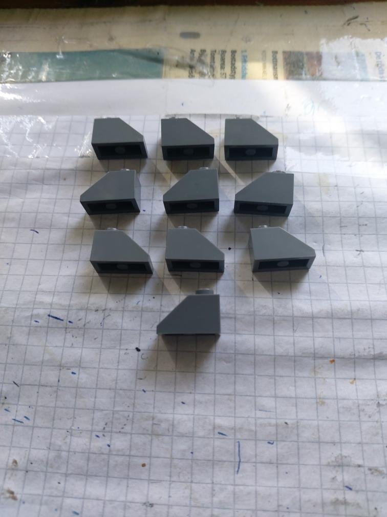 lego ny mörkgrå 4211135 1x2 slope 45 vinkel lut.. | Köp på Tradera ...