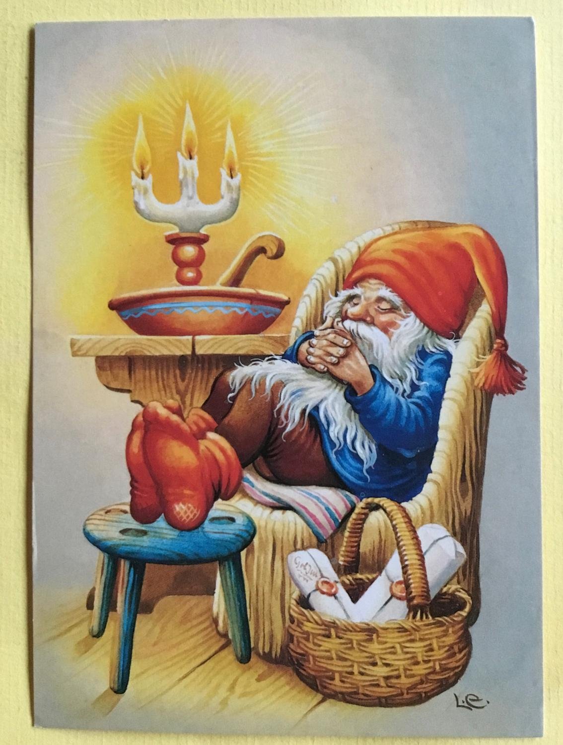 Julkort Tomte LC Lars Carlsson | Köp på Tradera (572565929)