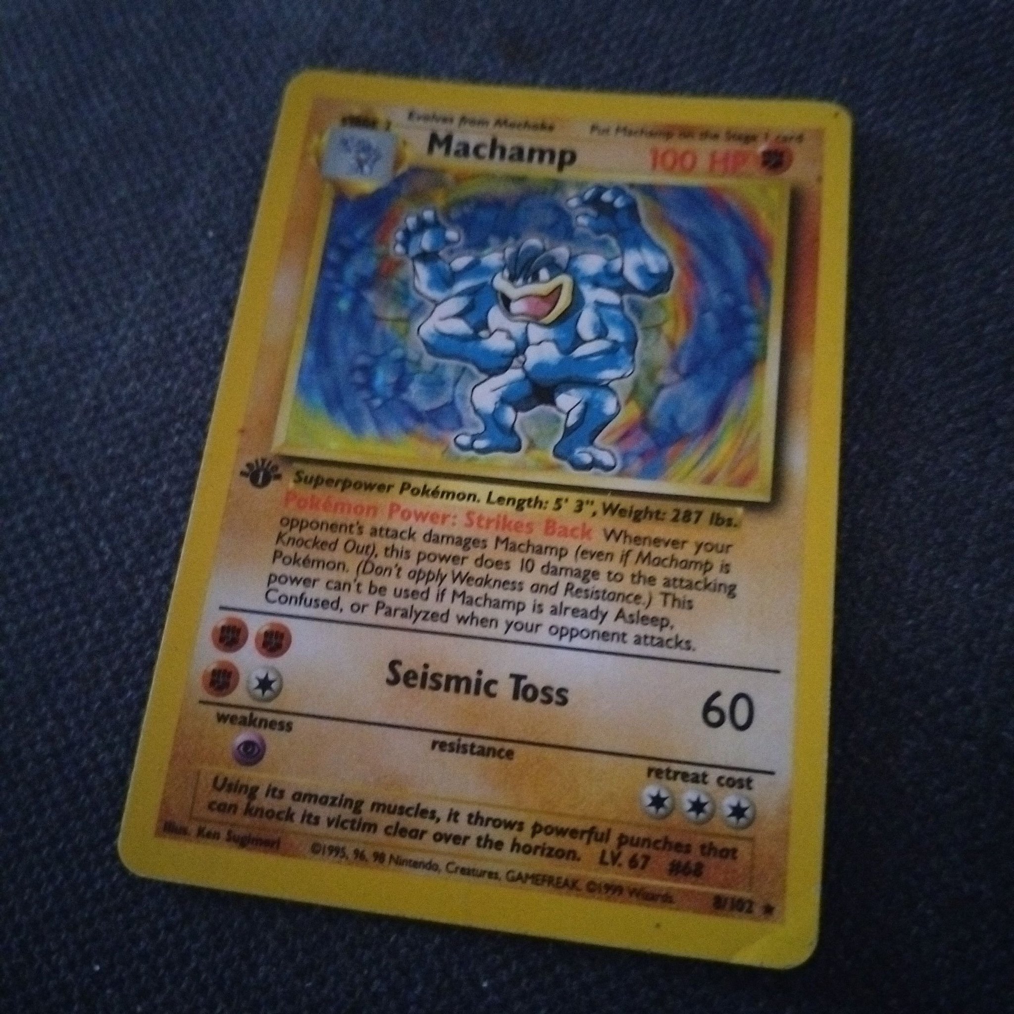 Machamp Pokémonkort first edition | Köp på Tradera (693244669)