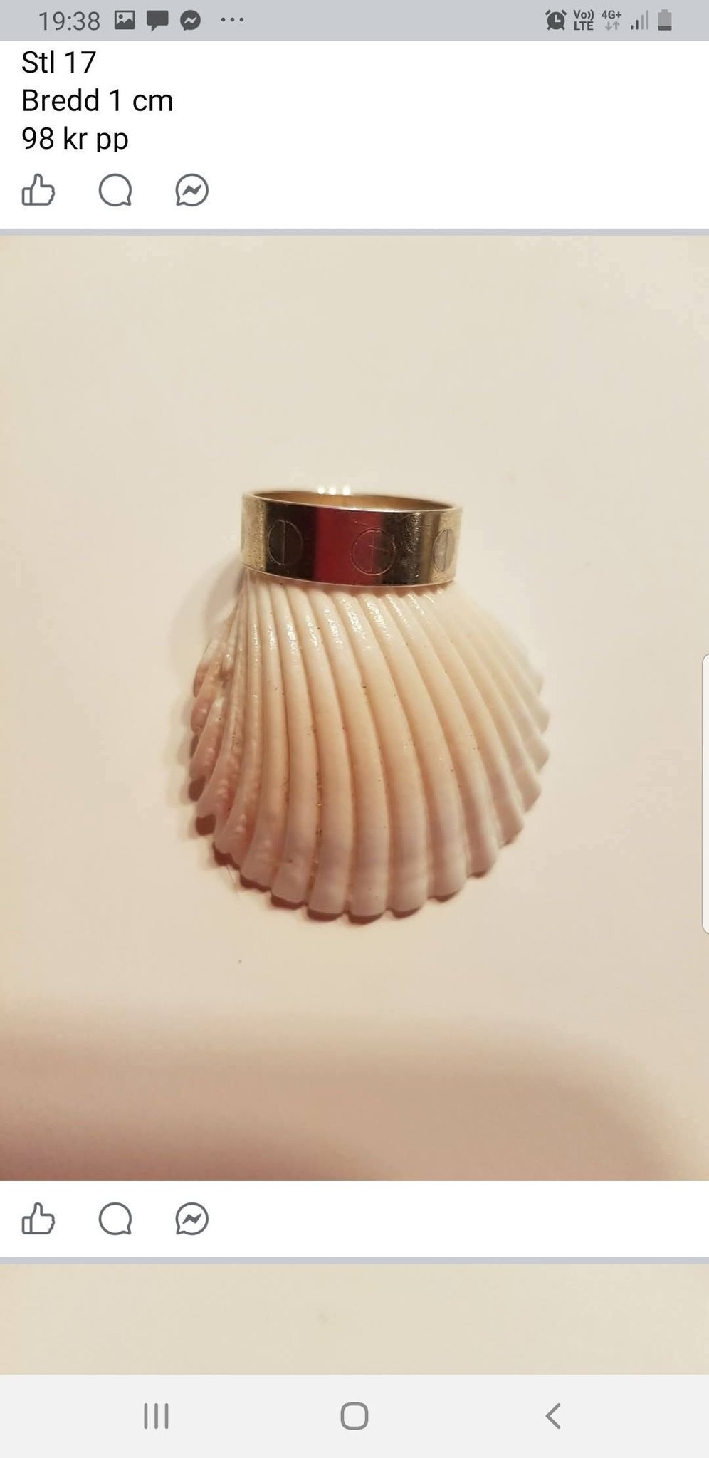 Guldförgylld äkta silvering | Köp på Tradera (714361670)