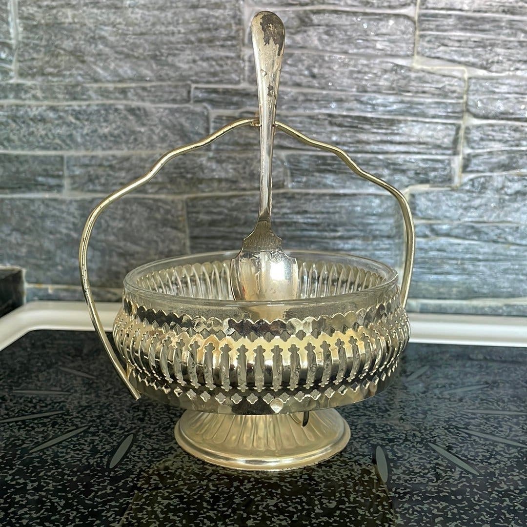 Vintage Sockerskål med sked "Silver Plated Made.. | Köp på Tradera ...