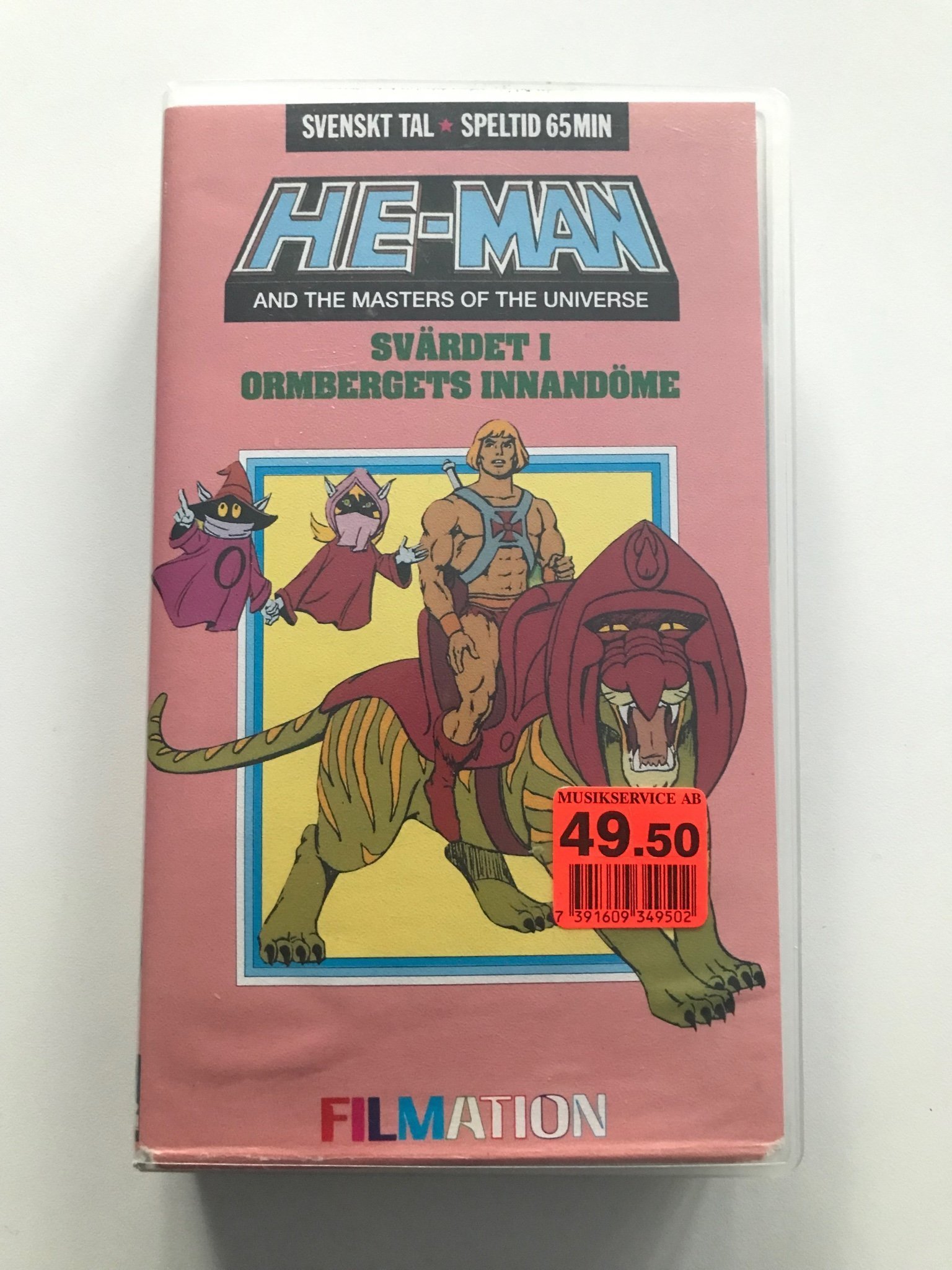He-man VHS 1983 / Svärdet I Ormens Innandöme | Köp på Tradera (582145091)