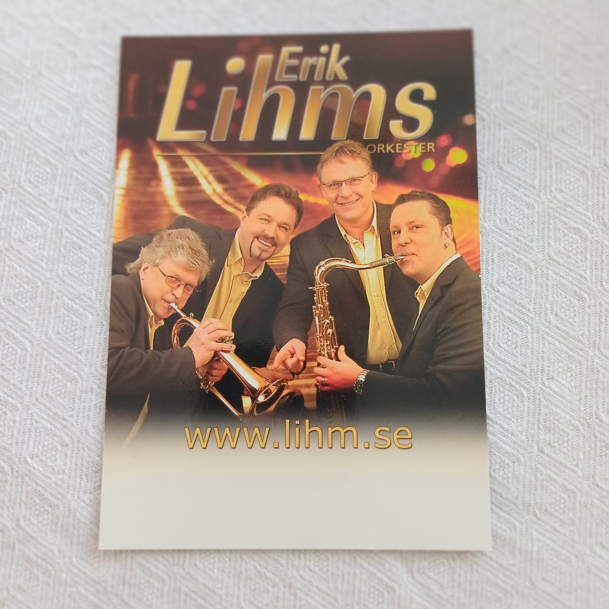 Erik Lihms orkester. 1 dansbandskort / orkester.. | Köp på Tradera ...